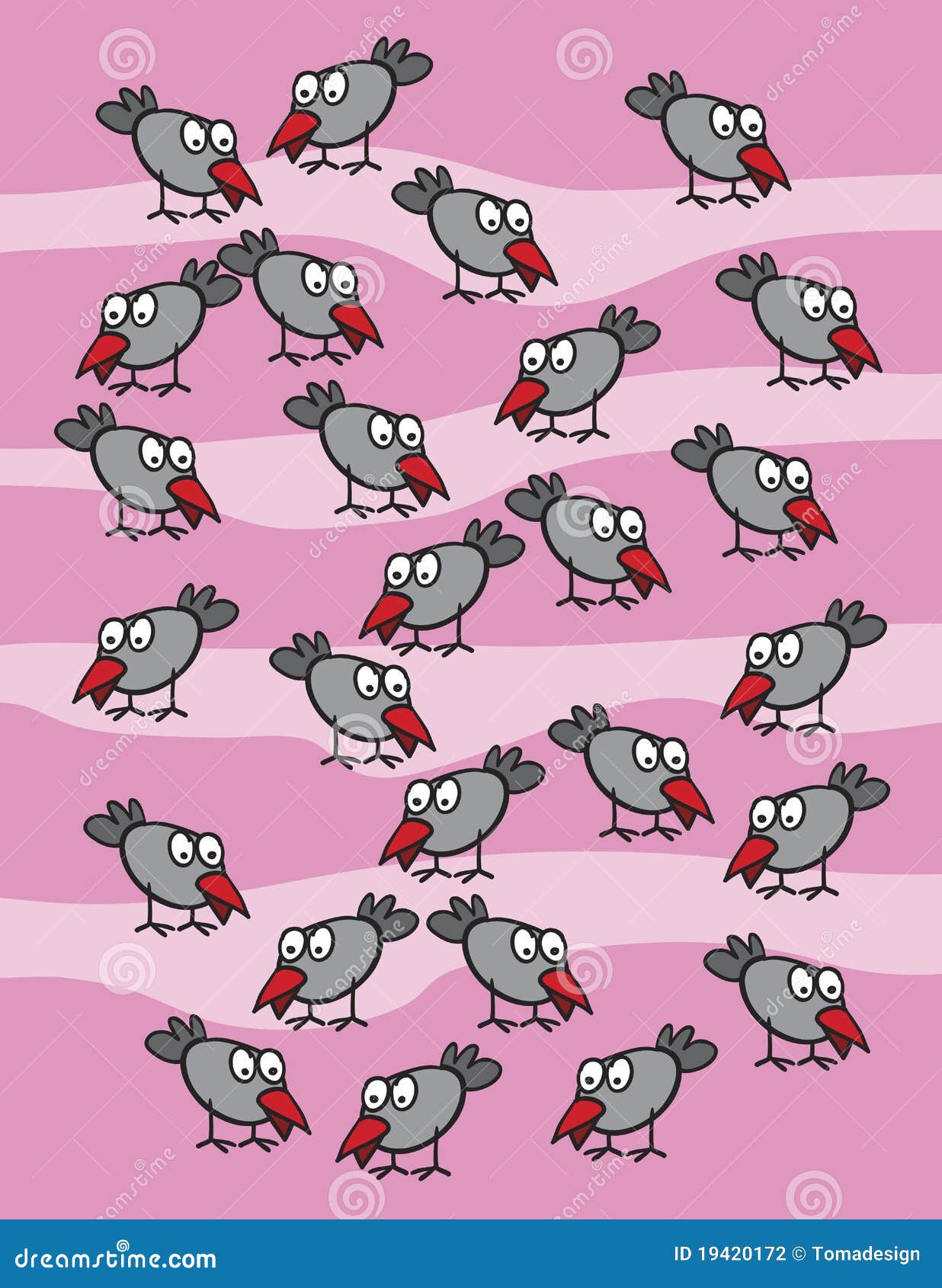 Birds against purple stock vector. Illustration of painting - 19420172