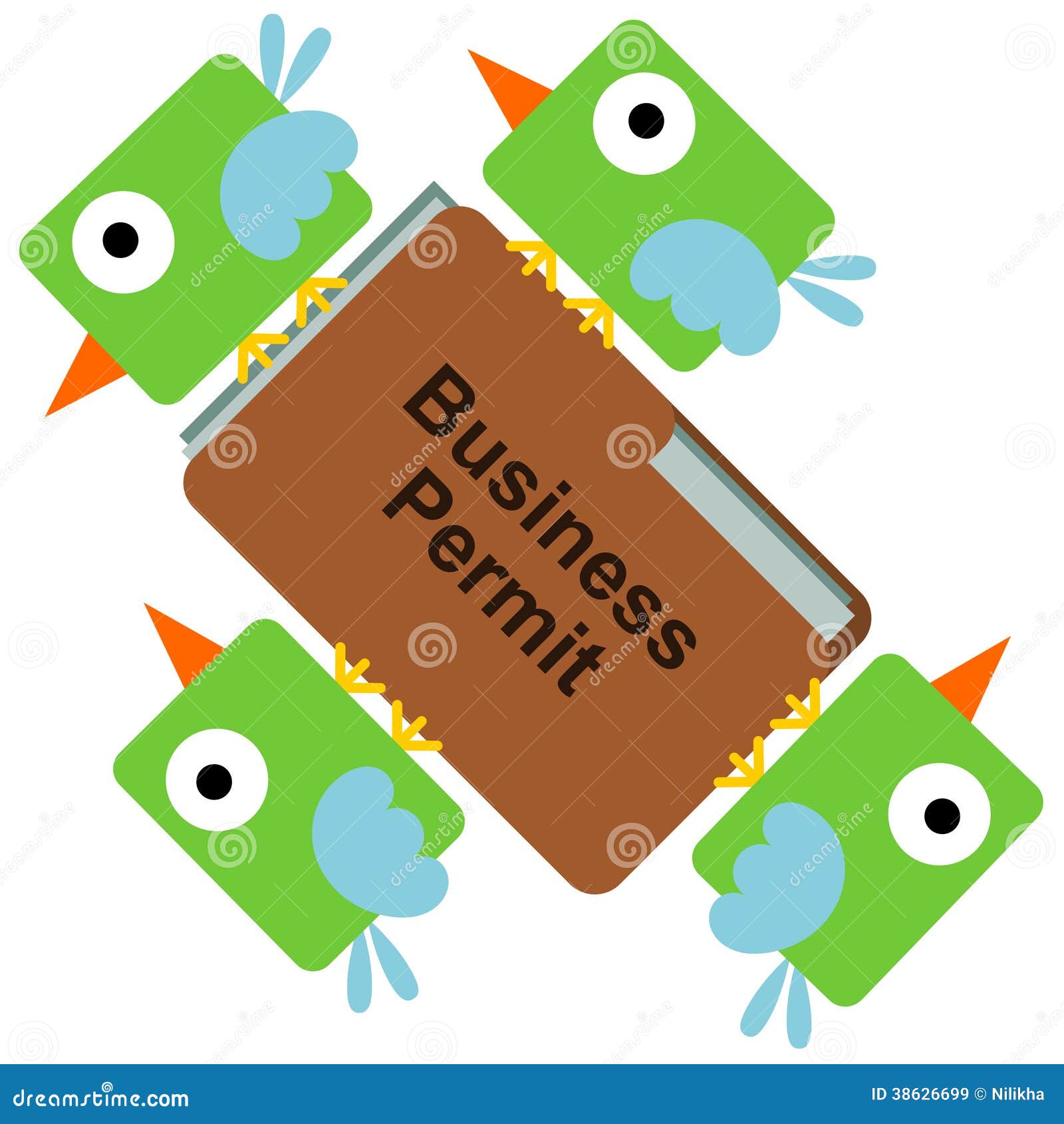 Birds business stock illustration. Illustration of concept - 38626699