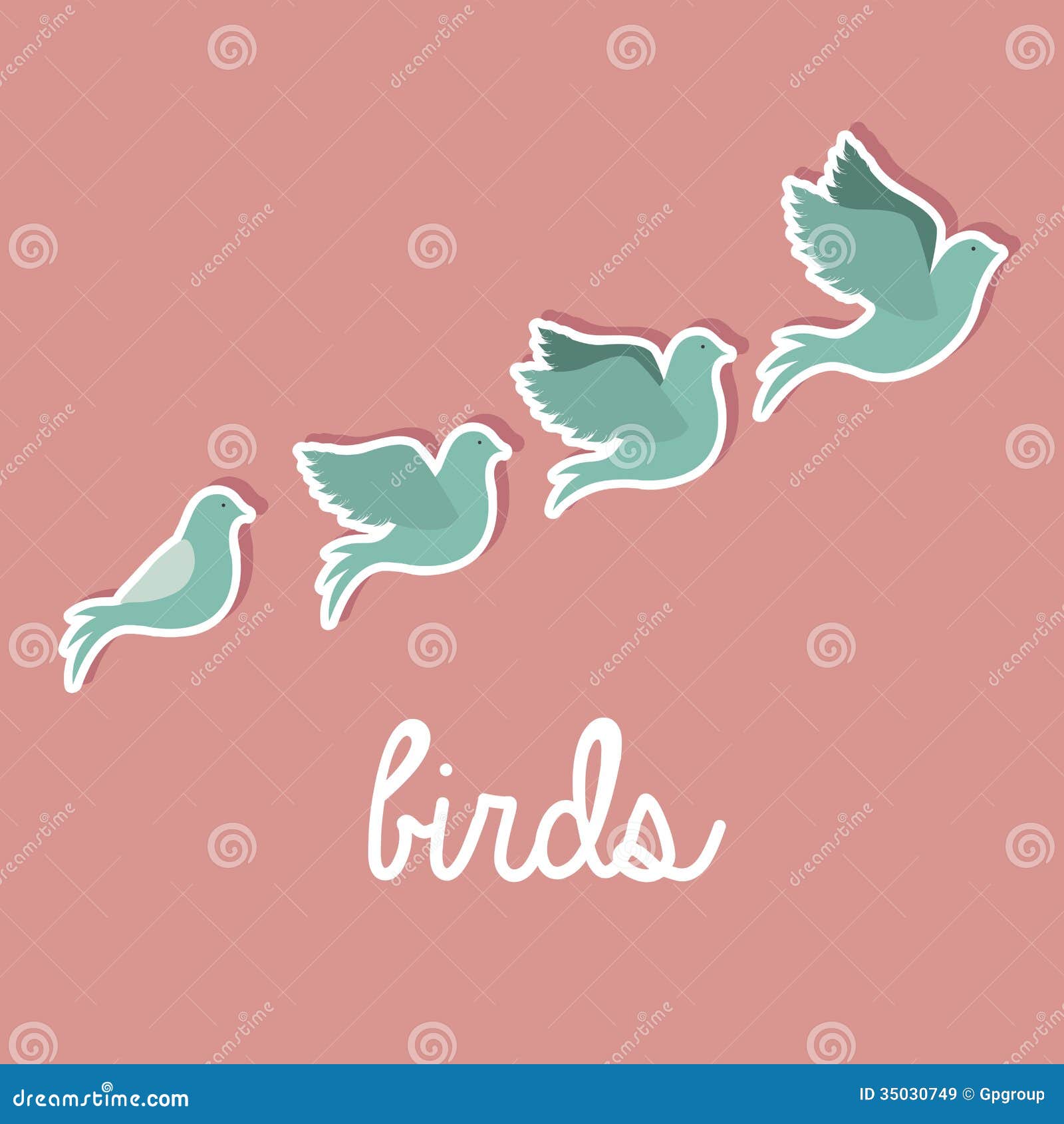 Birds design stock vector. Illustration of design, love - 35030749