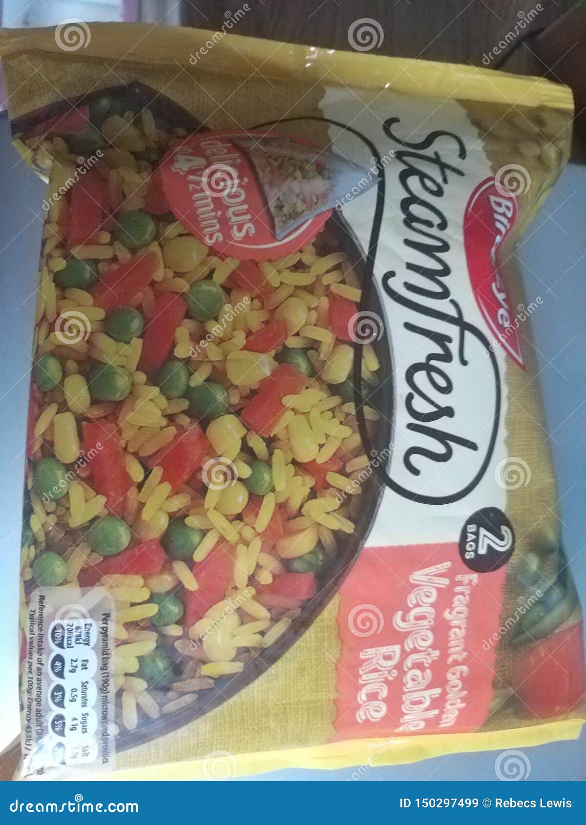 Birds Eye SteamFresh Rice editorial stock image. Image of birds - 150297499