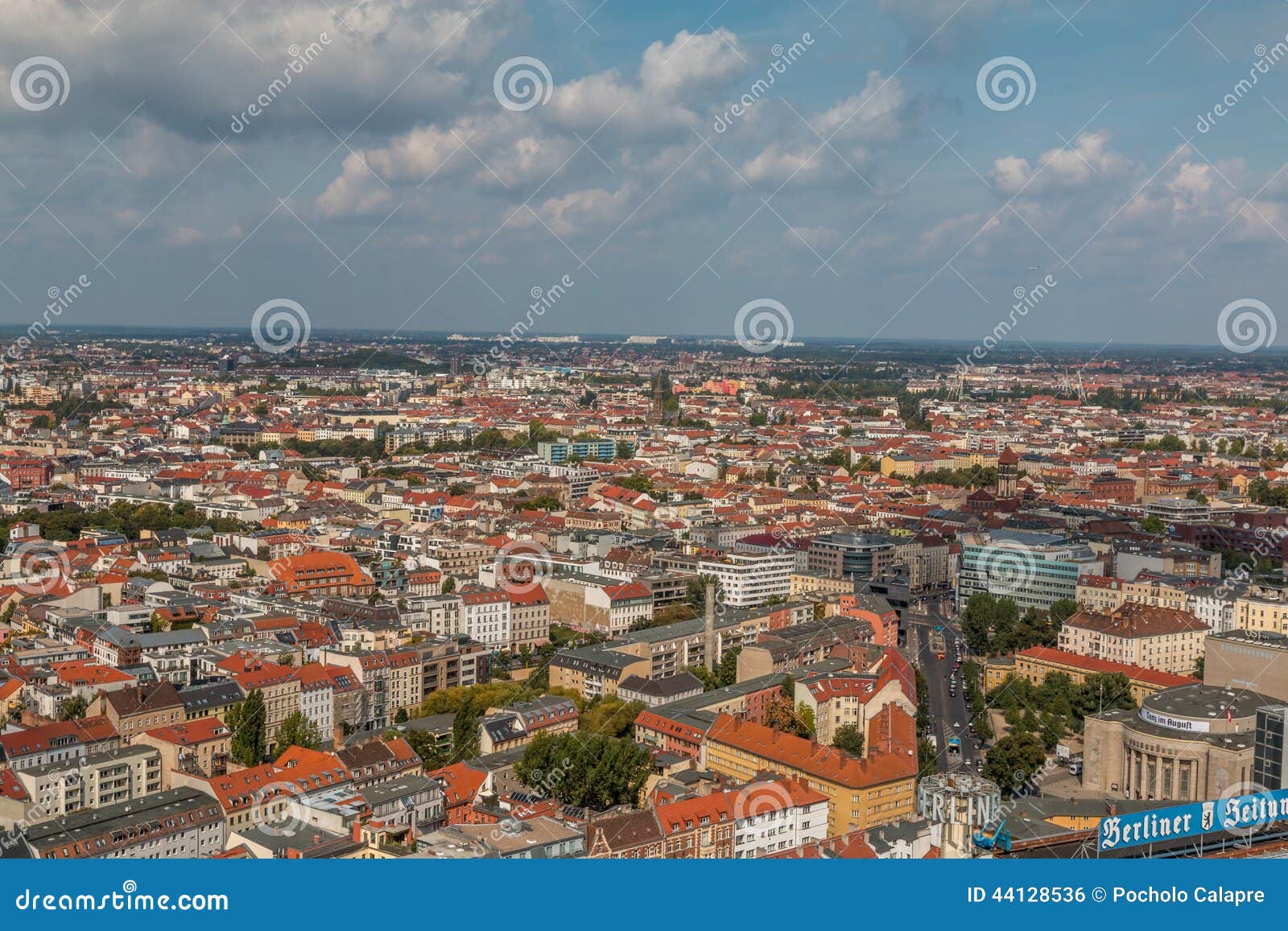 Birds Eye View of Berlin Germany Editorial Photo - Image of urban ...