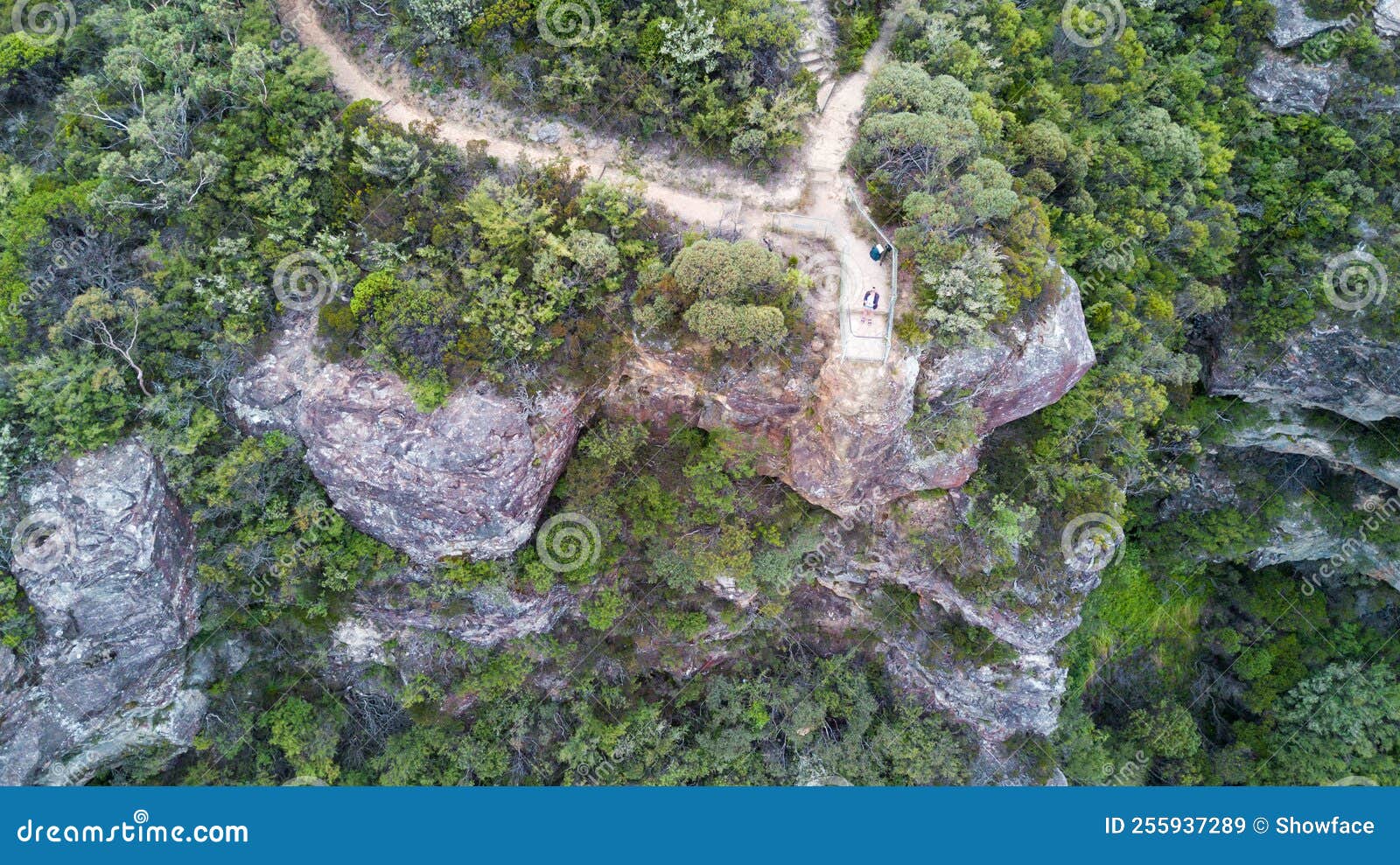 Birds Eye View Cliff Tops Blue Mountains Australia Stock Image - Image ...