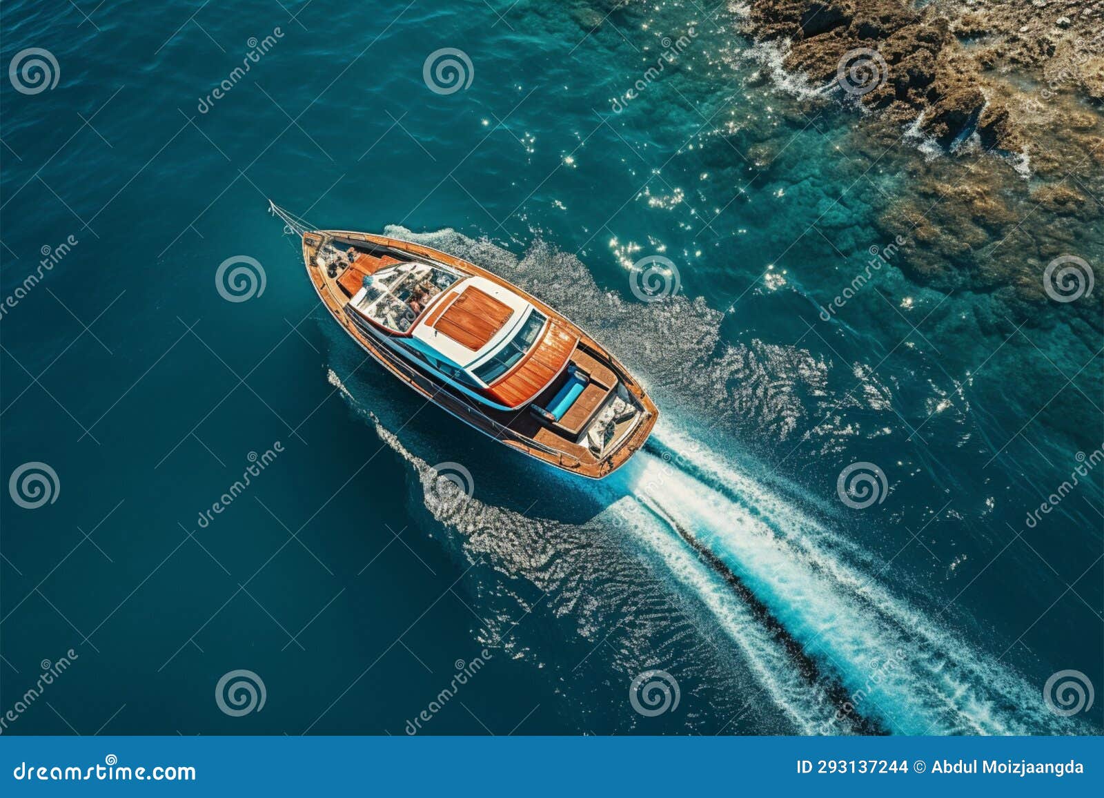 A Birds Eye View of a Boat on the Water Using Neural Network Stock ...