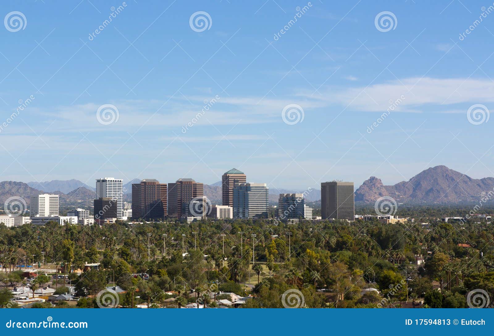 Birds Eye View of Phoenix Valley, AZ Stock Image - Image of arizonan ...