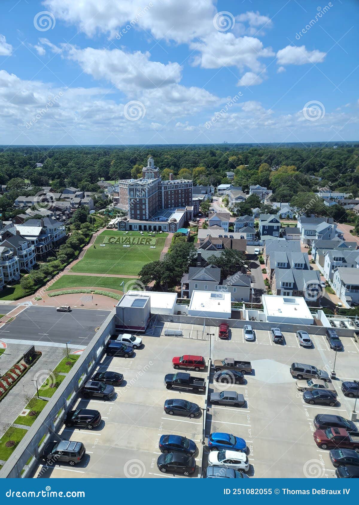Birds Eye View in Virginia Beach Stock Image - Image of skyscraper ...