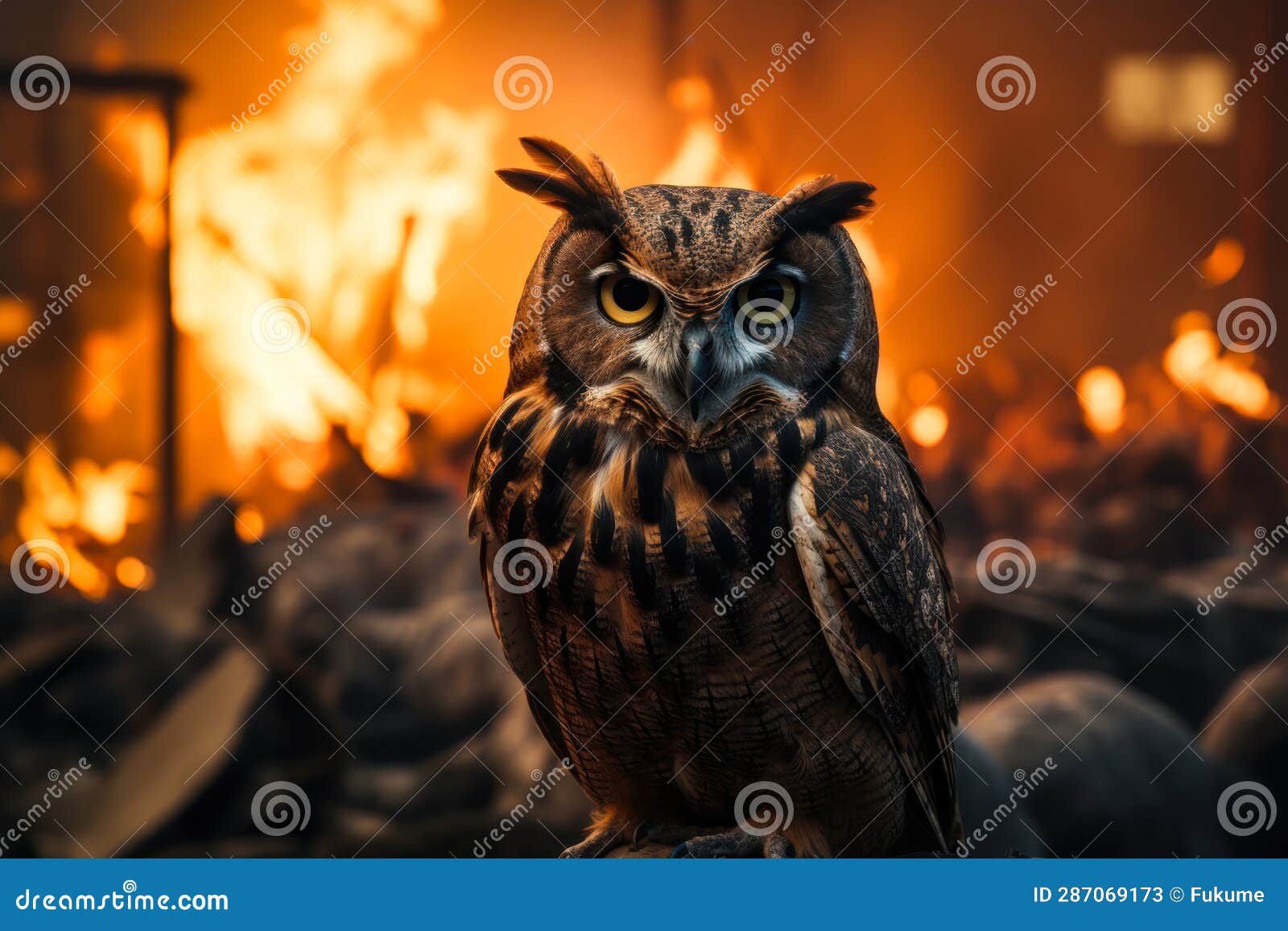 Birds Flee Wildfires Generative Ai Stock Image - Image of water, flee ...