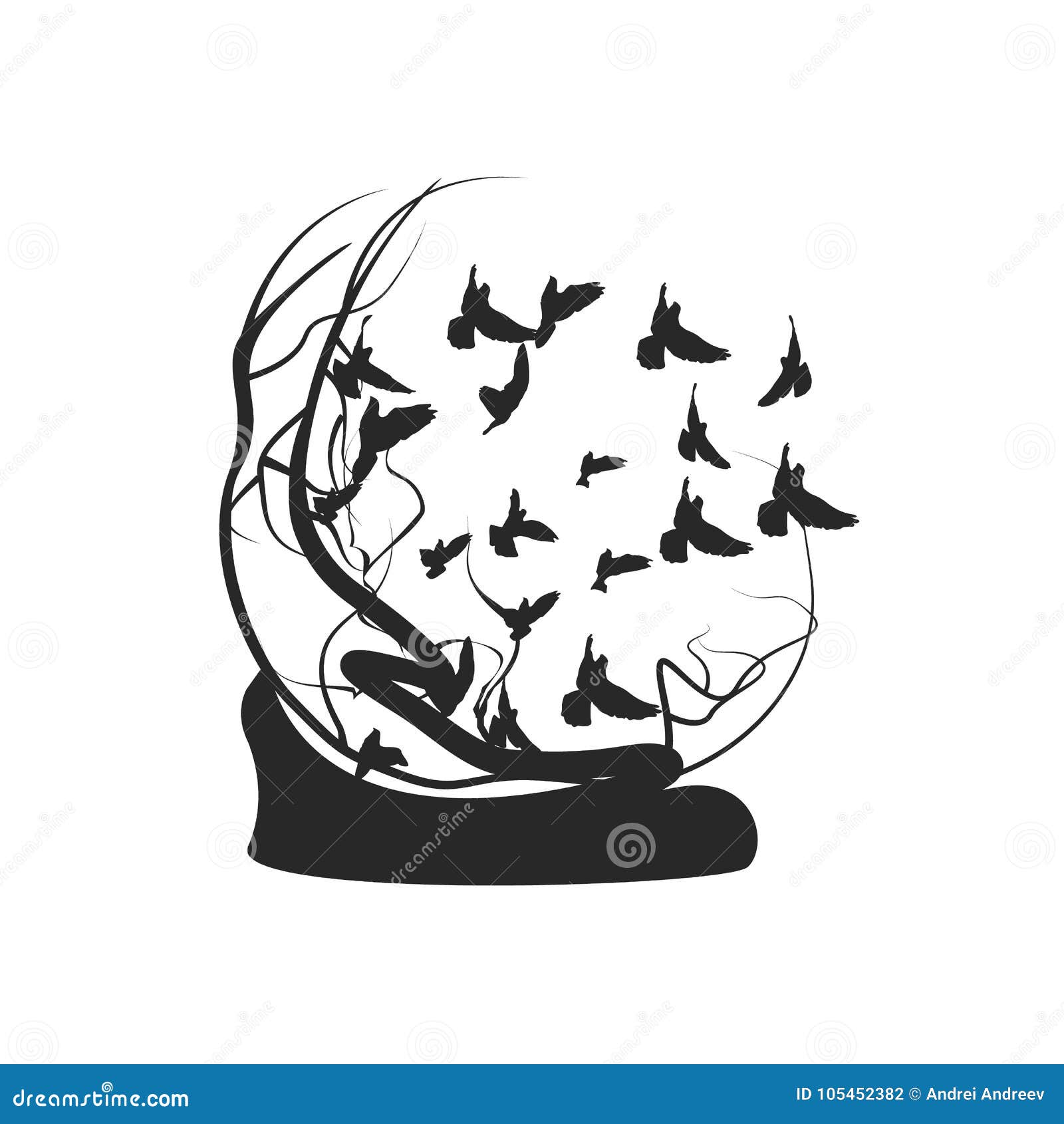 Bird Flying Away Drawing