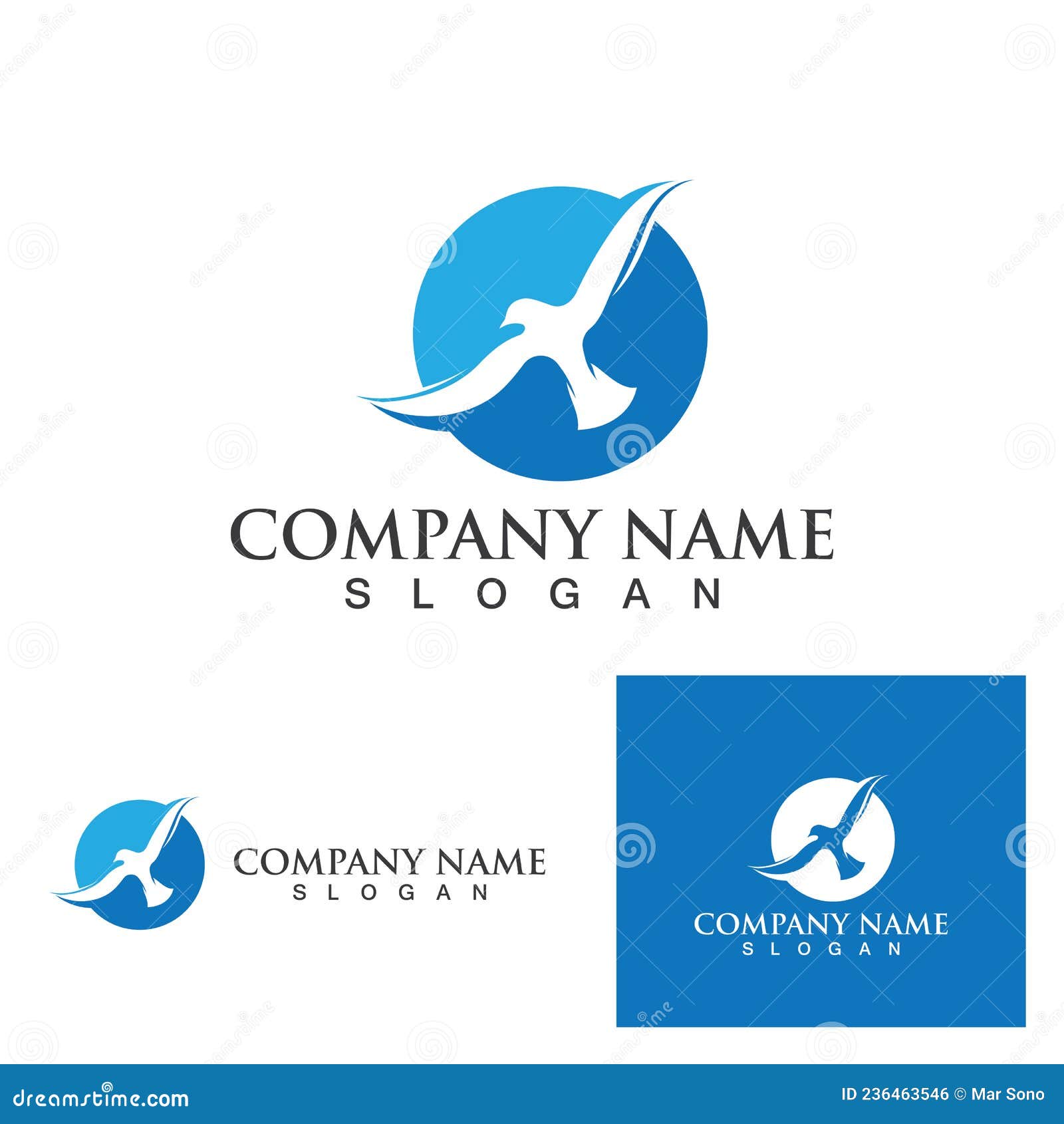 Birds Fly on the Beach Logo and Symbol Stock Vector - Illustration of ...