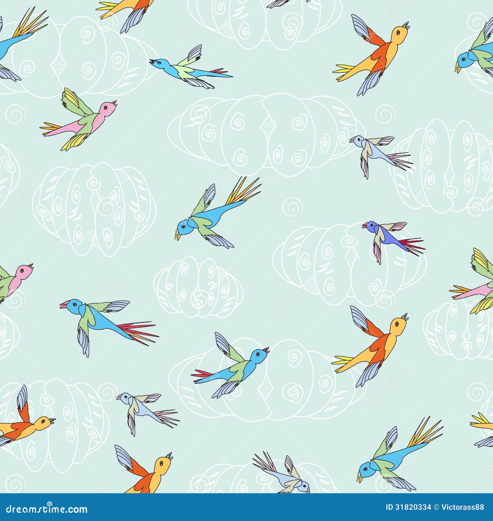 Birds flying stock vector. Illustration of character - 31820334