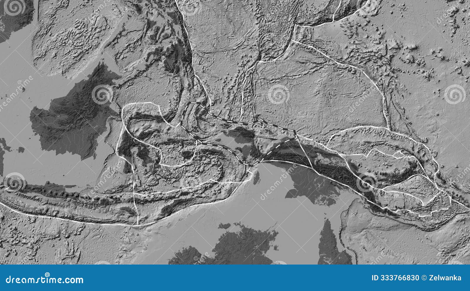 Birds Head Plate Dashed. Eckert III. Bilevel Stock Illustration ...