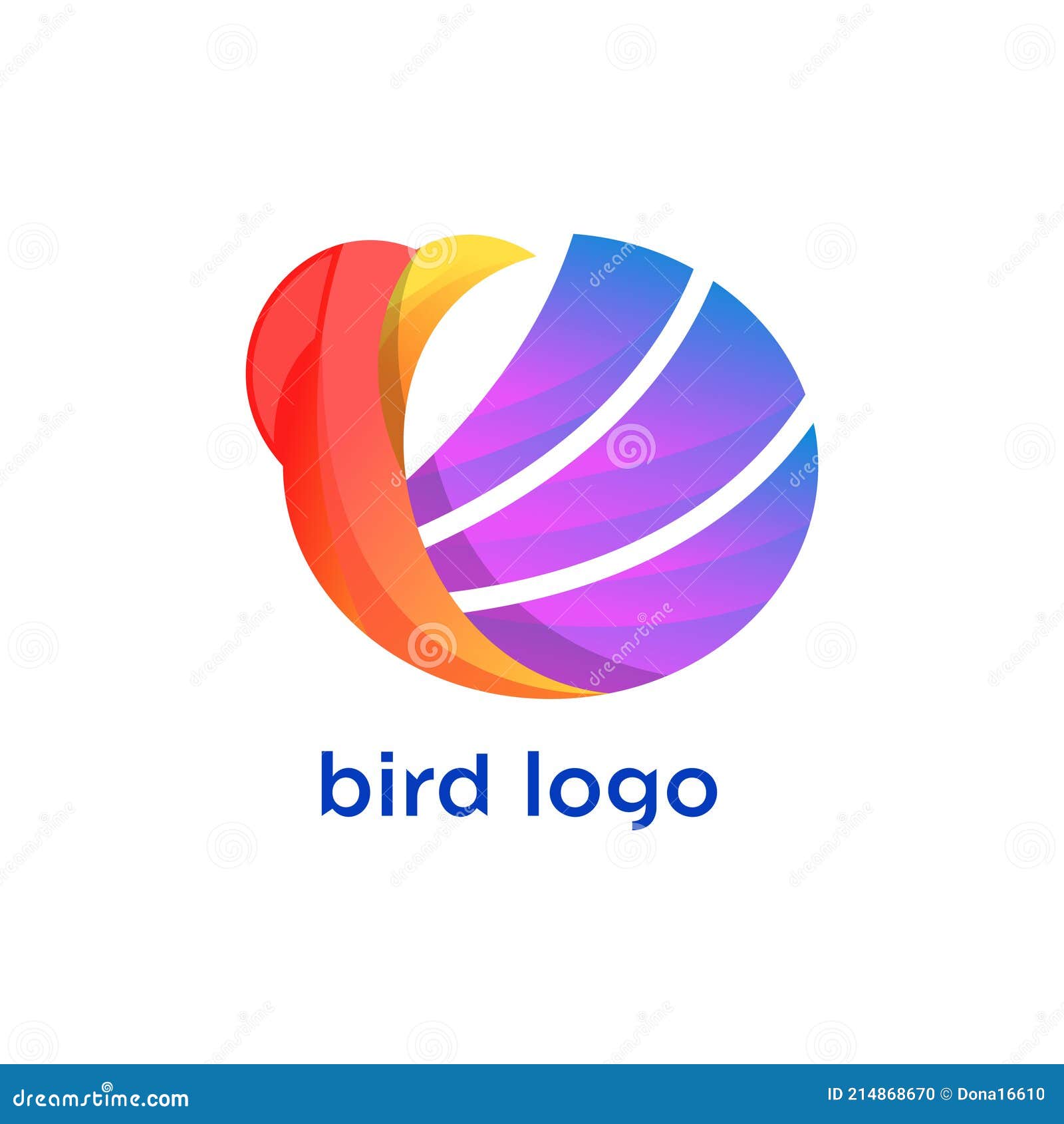 Birds logo stock vector. Illustration of birds, green - 214868670