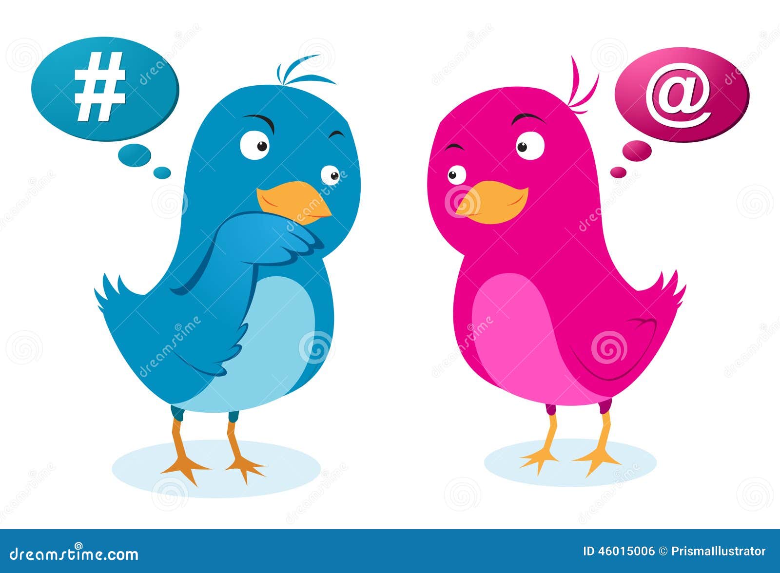 Birds love communication stock vector. Illustration of cartoon - 46015006