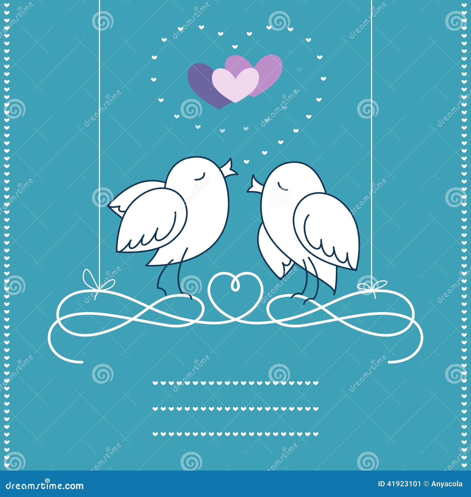Birds in Love stock vector. Illustration of honeymoon - 41923101