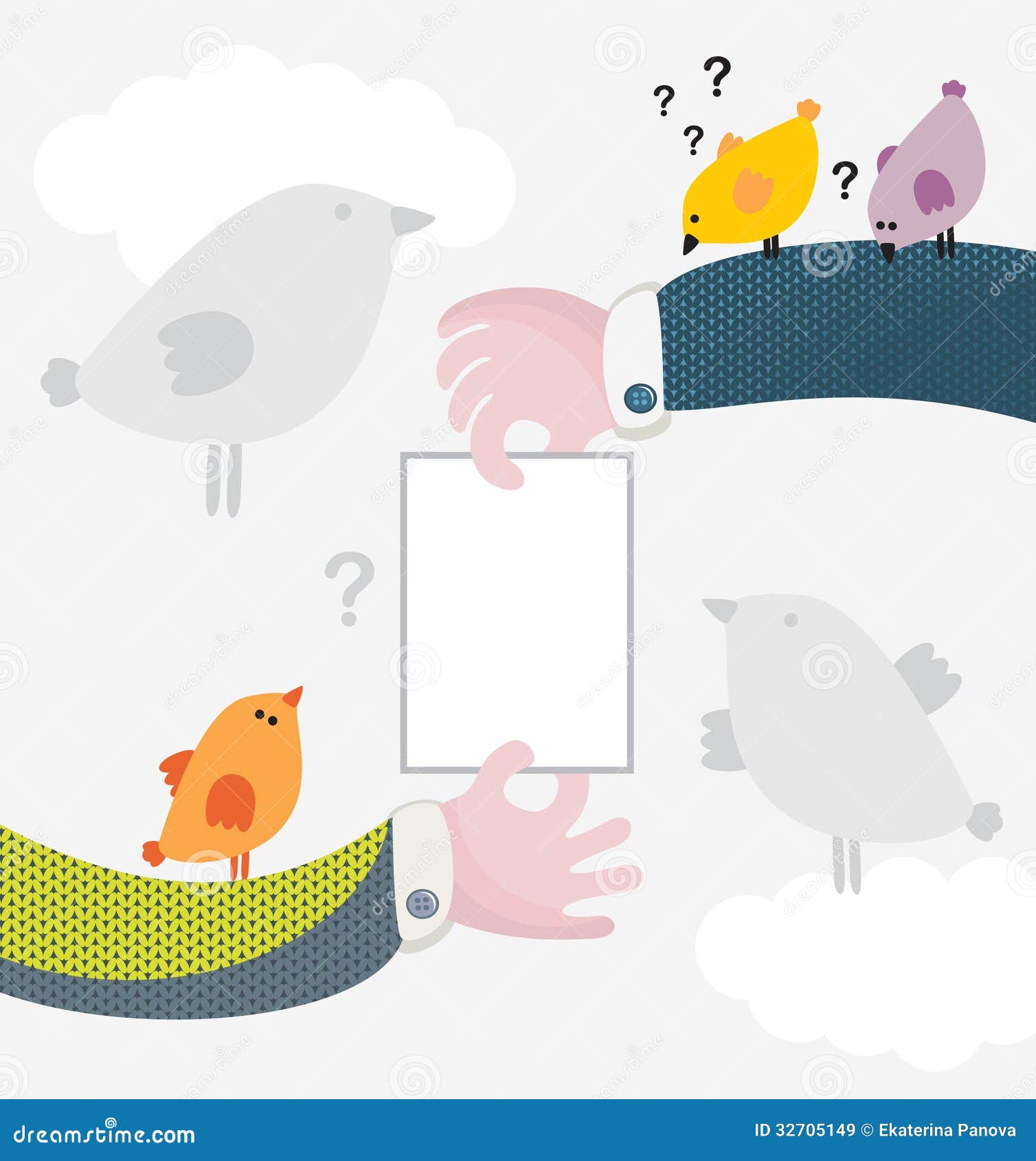 Birds message. stock illustration. Illustration of wonder - 32705149