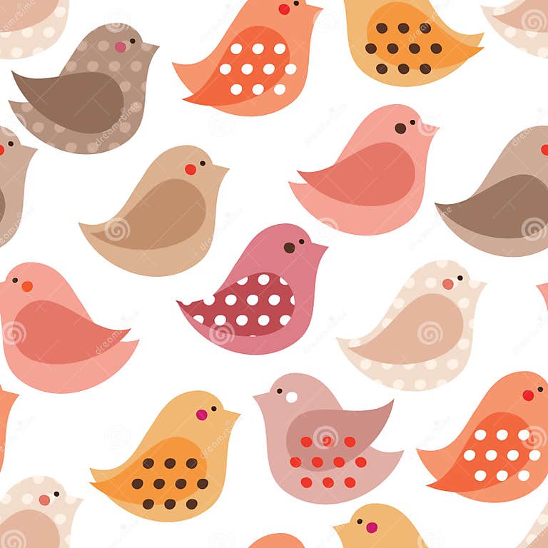 Birds pattern stock vector. Illustration of femininity - 26647235