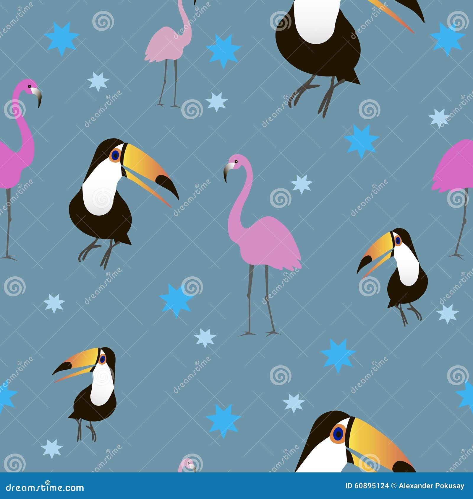 Birds Pattern Seamless Vector Illustration Stock Vector - Illustration ...