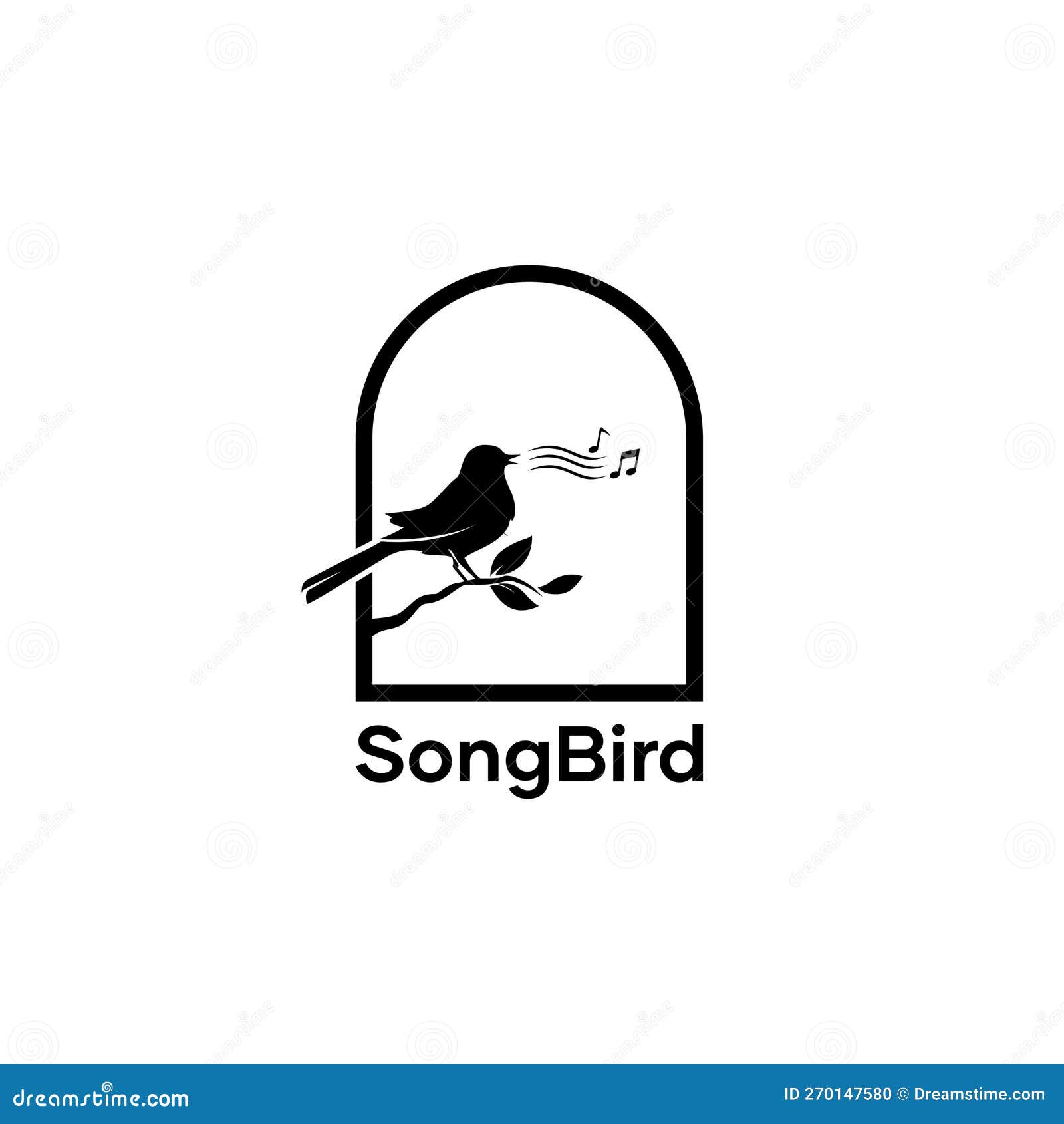 Birds Singing on Tree Branches Stock Vector - Illustration of flat ...