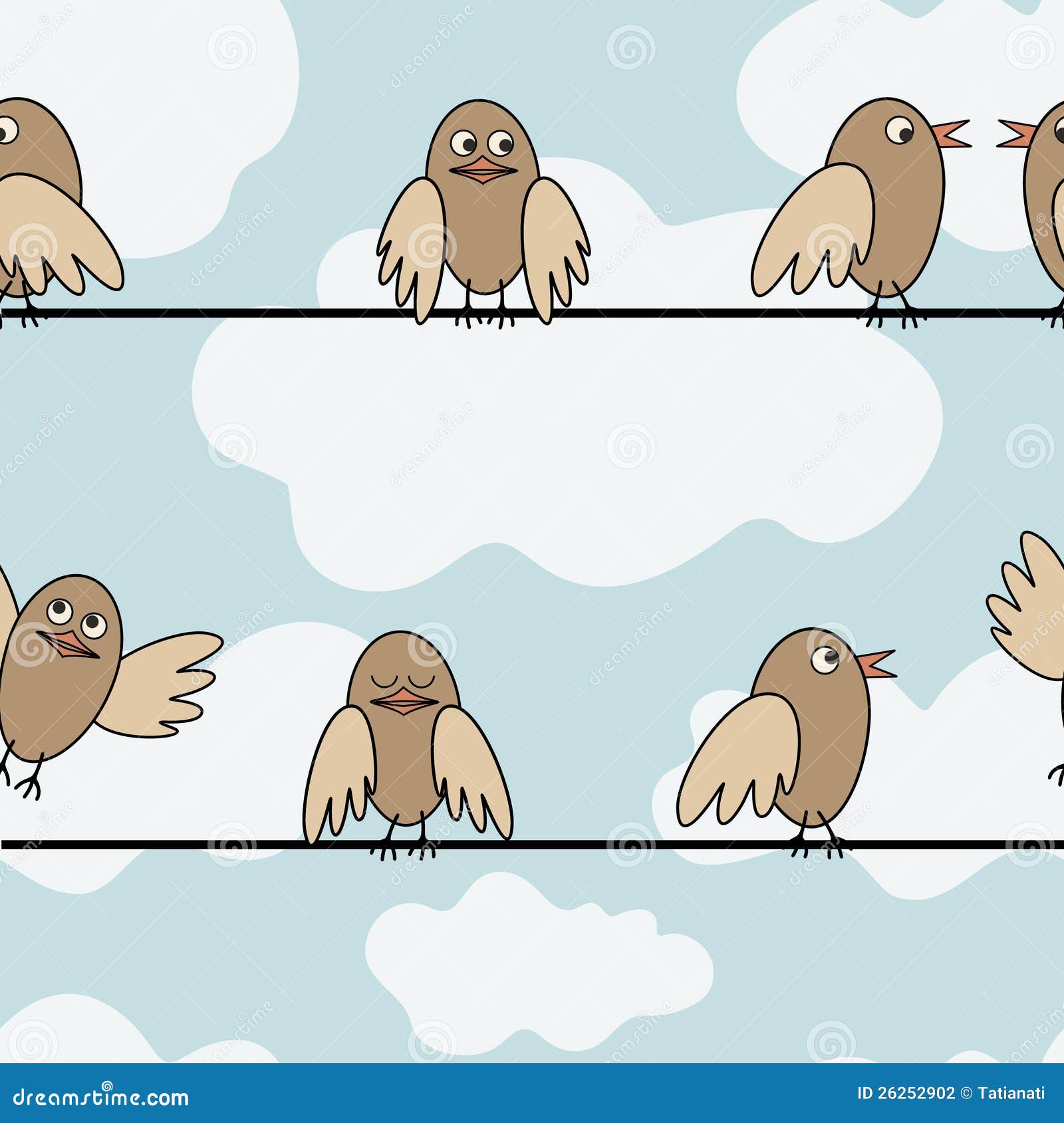 Birds-sitting stock vector. Illustration of color, animal - 26252902