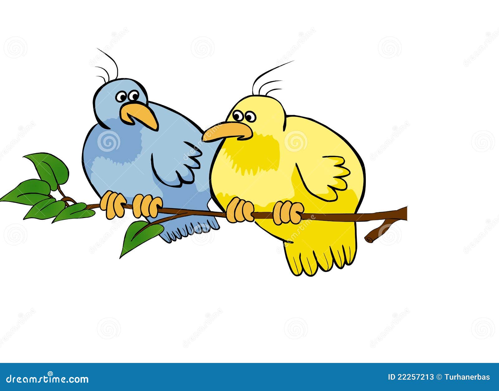 Birds in tree stock vector. Illustration of speak, green - 22257213