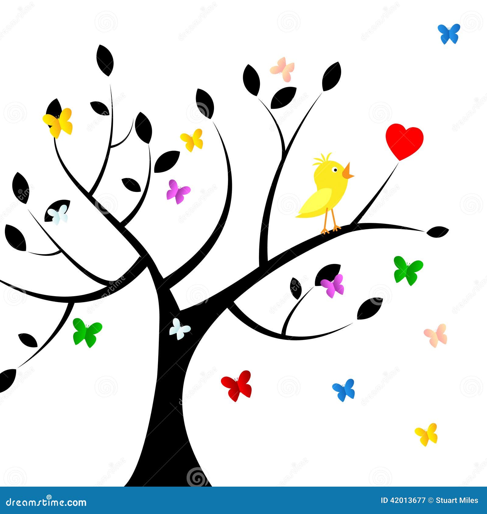 Birds On Tree Clipart