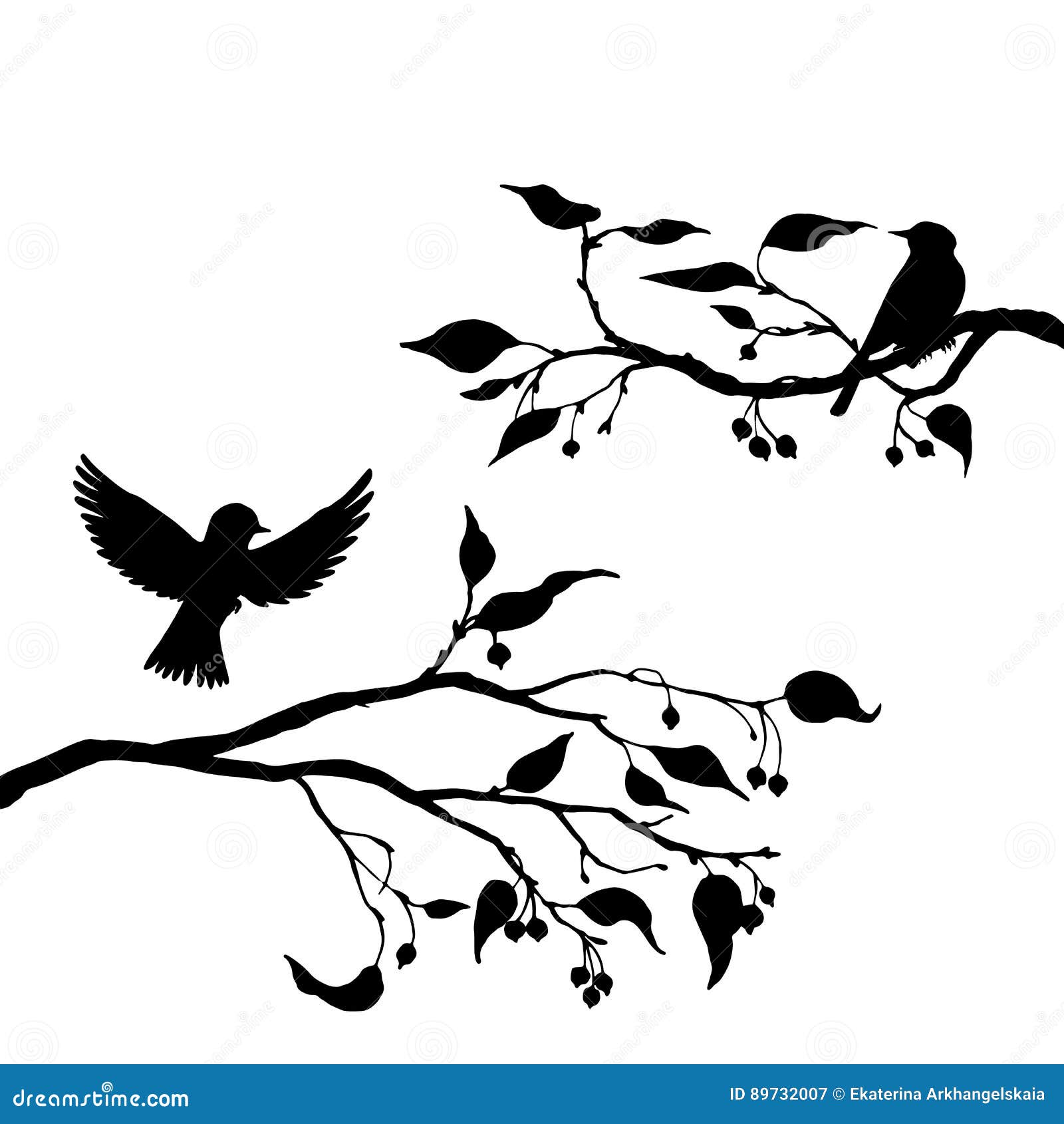 Bird And Tree Silhouette