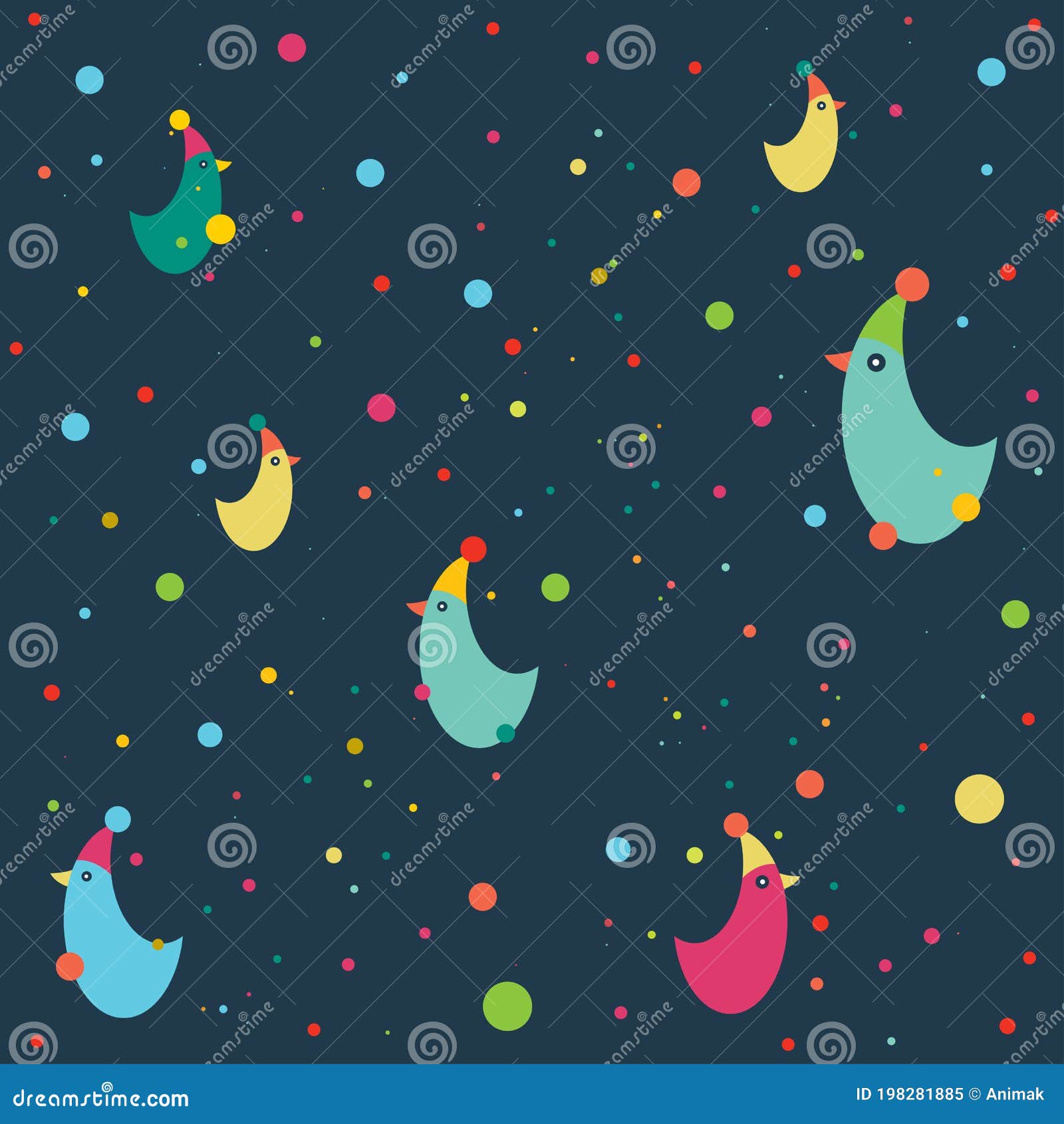 Pattern Of Children's Drawings Cartoon Vector | CartoonDealer.com #48139777