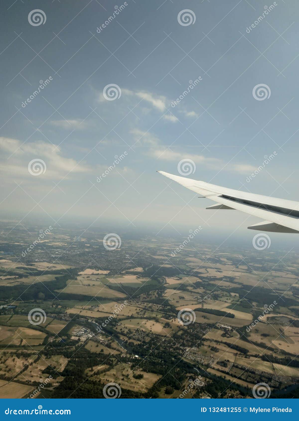 Land view from the plane stock image. Image of view - 132481255
