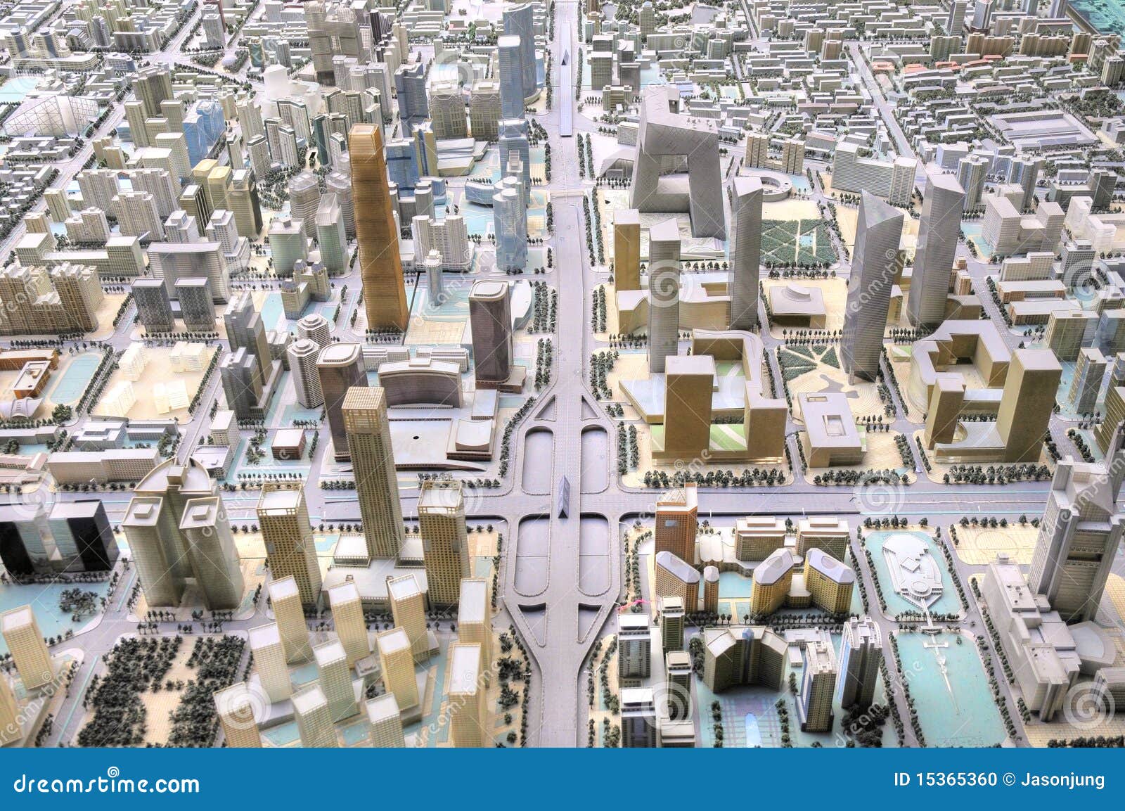 Birds View of Model of Beijing City Stock Photo - Image of sight ...