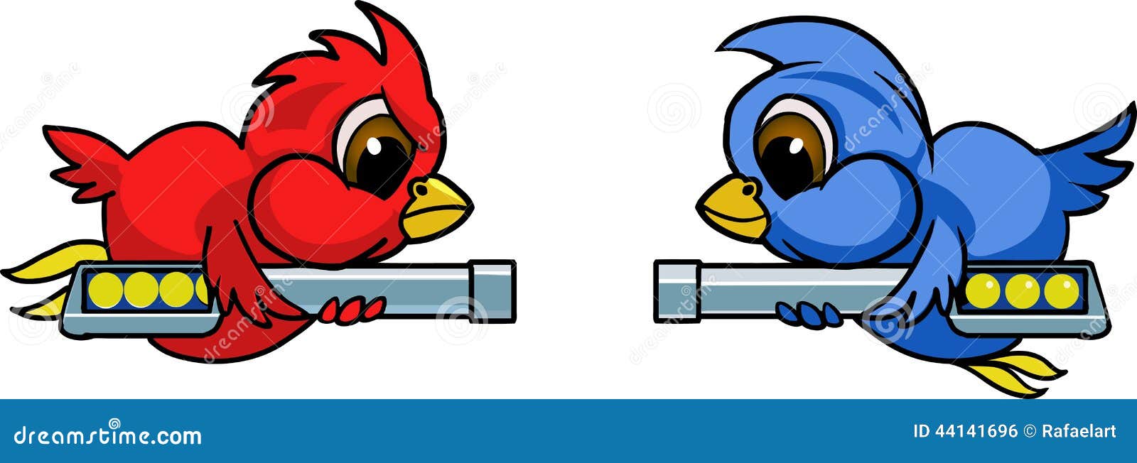 Birds with weapons stock vector. Illustration of flight - 44141696