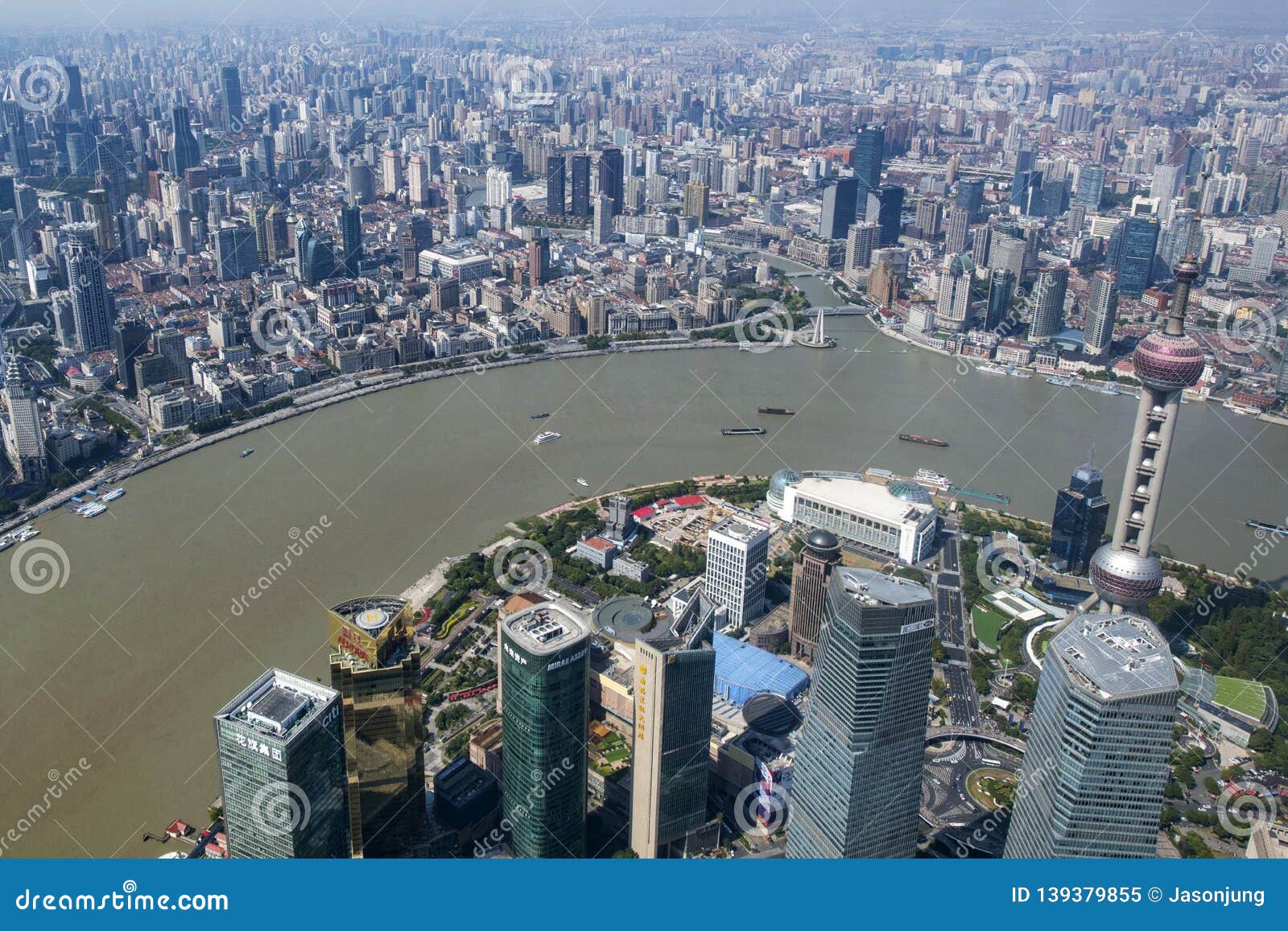 Birdview of Shanghai City from Top of Shanghai Tower Editorial Image ...