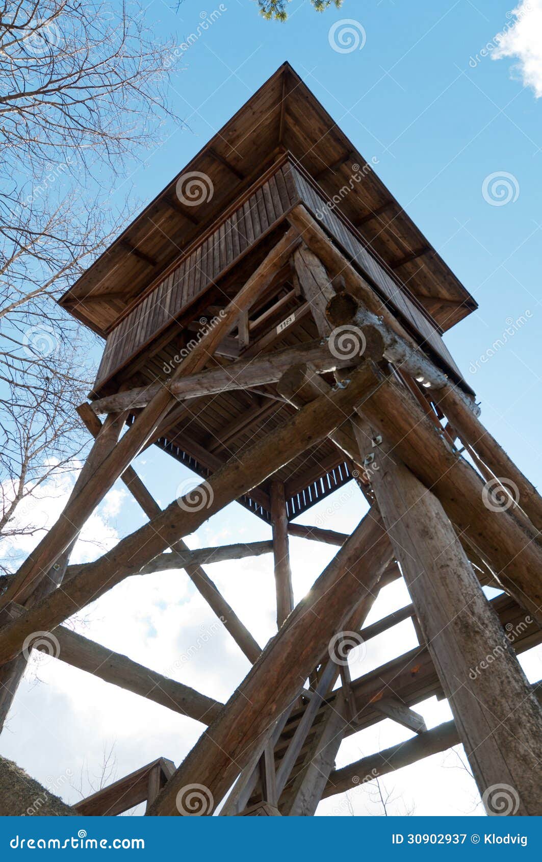 Birdwatching tower stock image. Image of towering, sunlight - 30902937