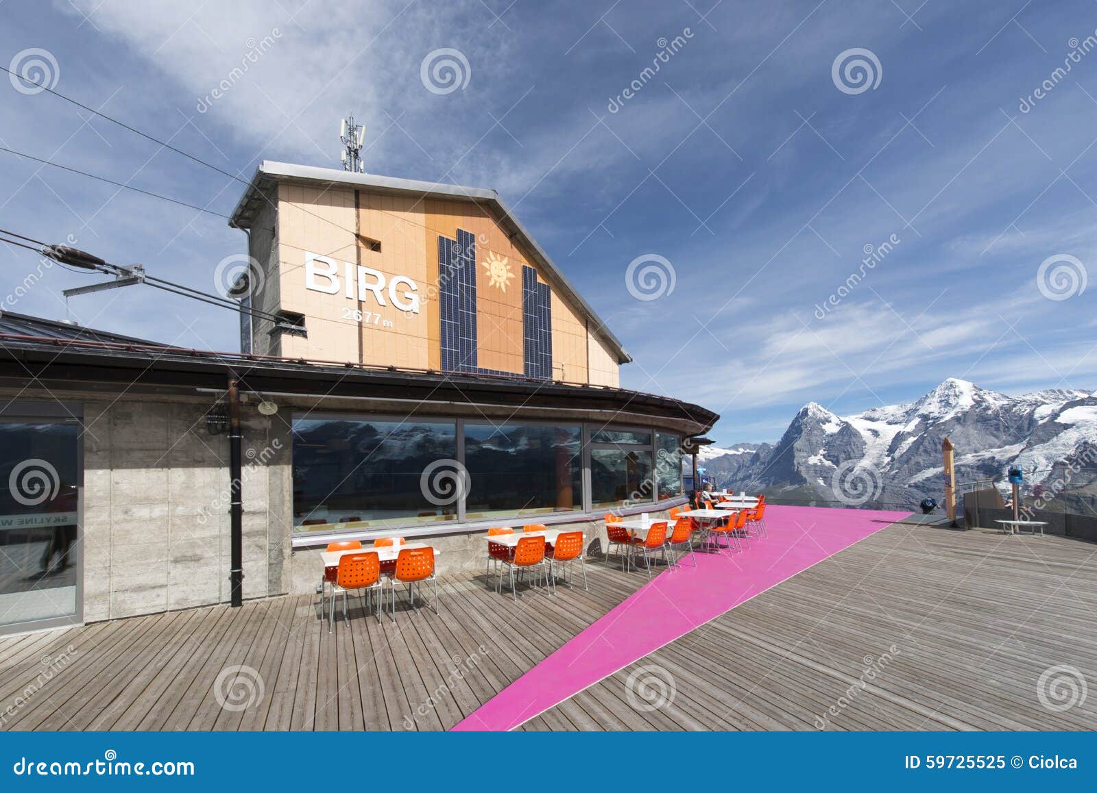 Birg Cable Car Observation Platform Editorial Image - Image of european ...