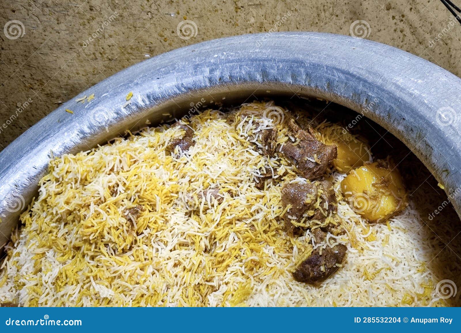 Biriyani in Big Handi in Kitchen at a Restaurant Stock Photo - Image of ...