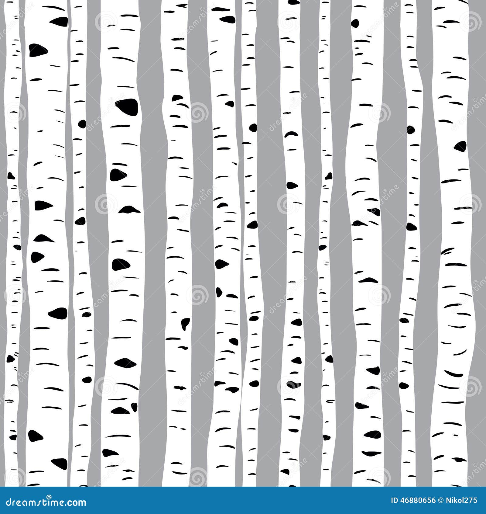 Birken im Vektor vektor abbildung. Illustration von element - 46880656