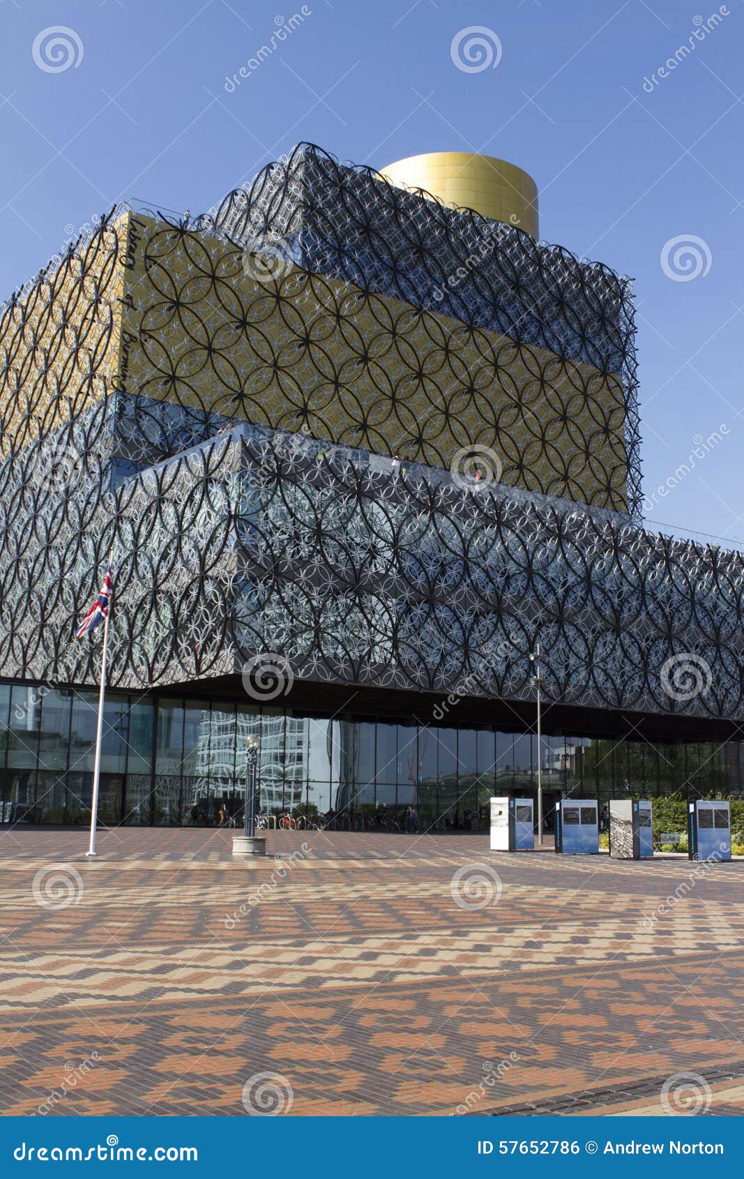 Birmingham library stock photo. Image of futuristic, landmark - 57652786