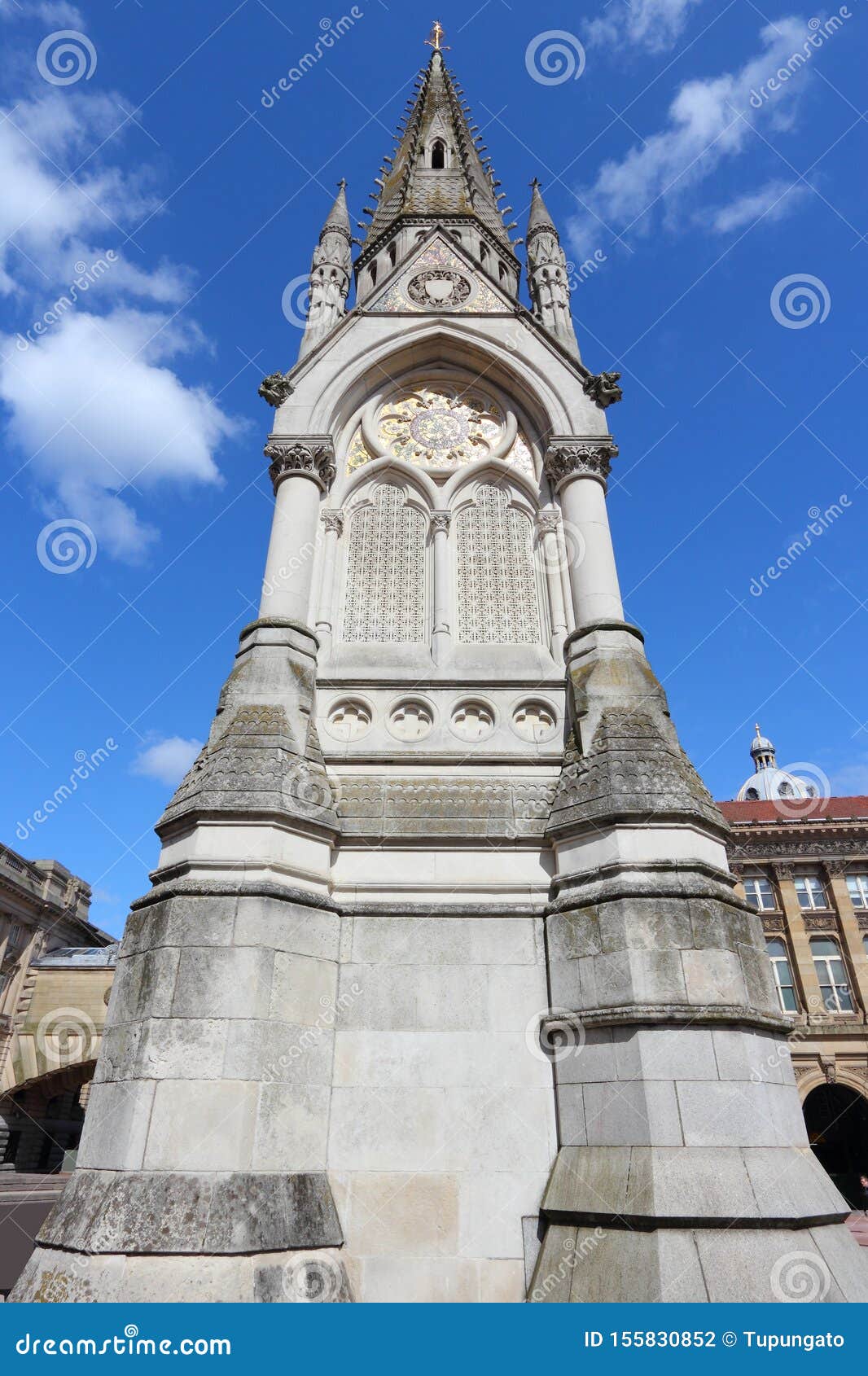Birmingham UK landmark stock photo. Image of city, square - 155830852