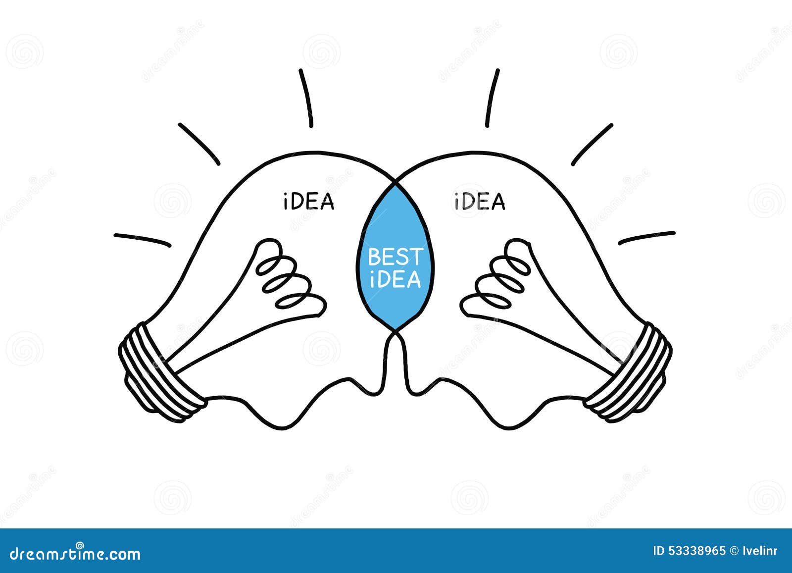 Birnen-Konzept-beste Idee stock abbildung. Illustration von ...