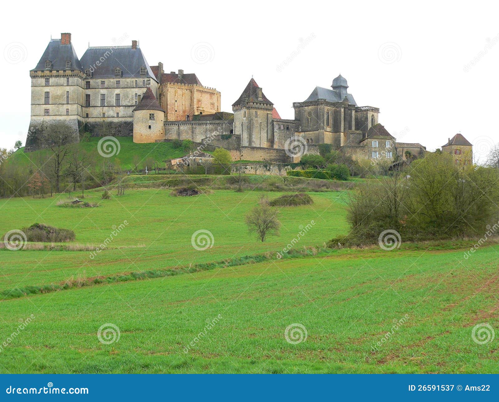 Biron ( France stock image. Image of french, palace, landscape - 26591537