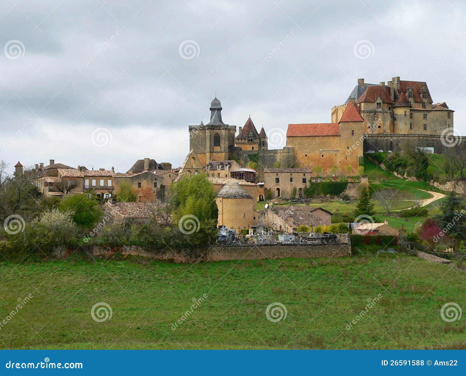 Biron ( France ) stock photo. Image of castle, history - 26591588