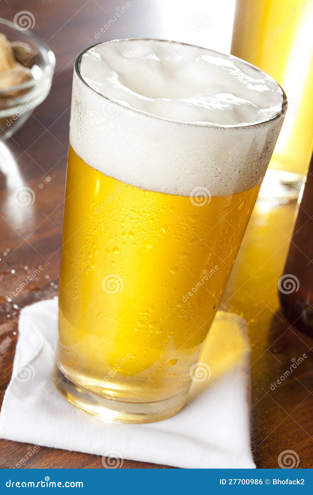 Birra Ghiacciata Di Rinfresco Fotografia Stock - Immagine di ...