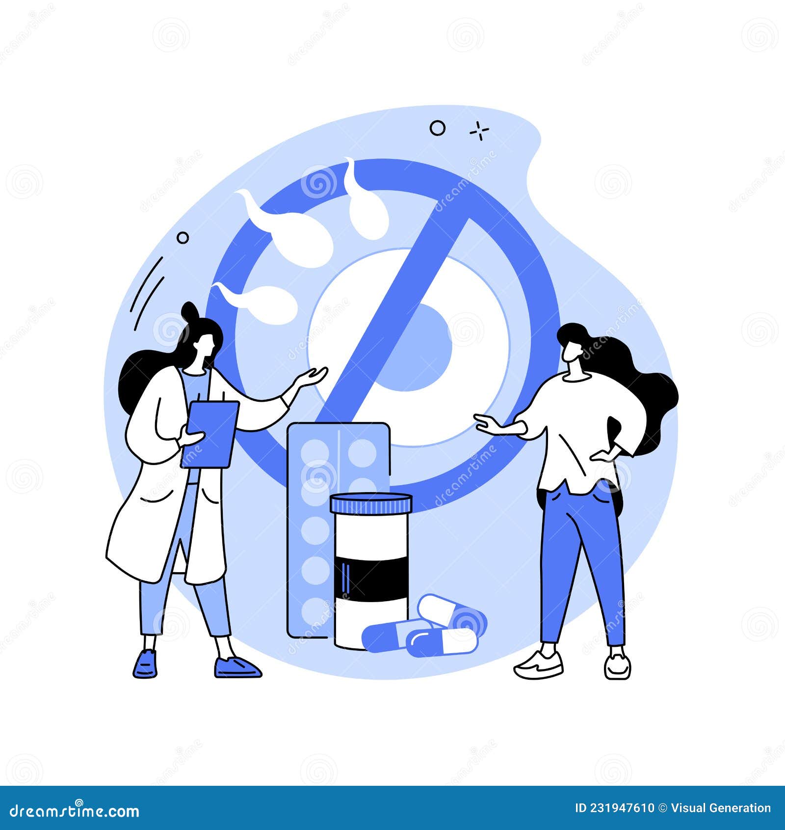 Birth Control Abstract Concept Vector Illustration. Stock Vector ...