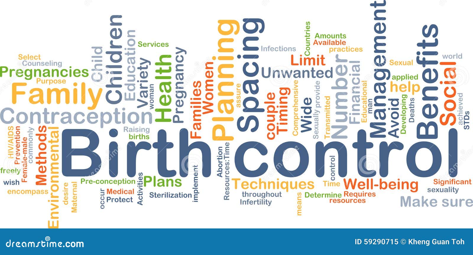 Birth Control Background Concept Stock Illustration - Illustration of ...