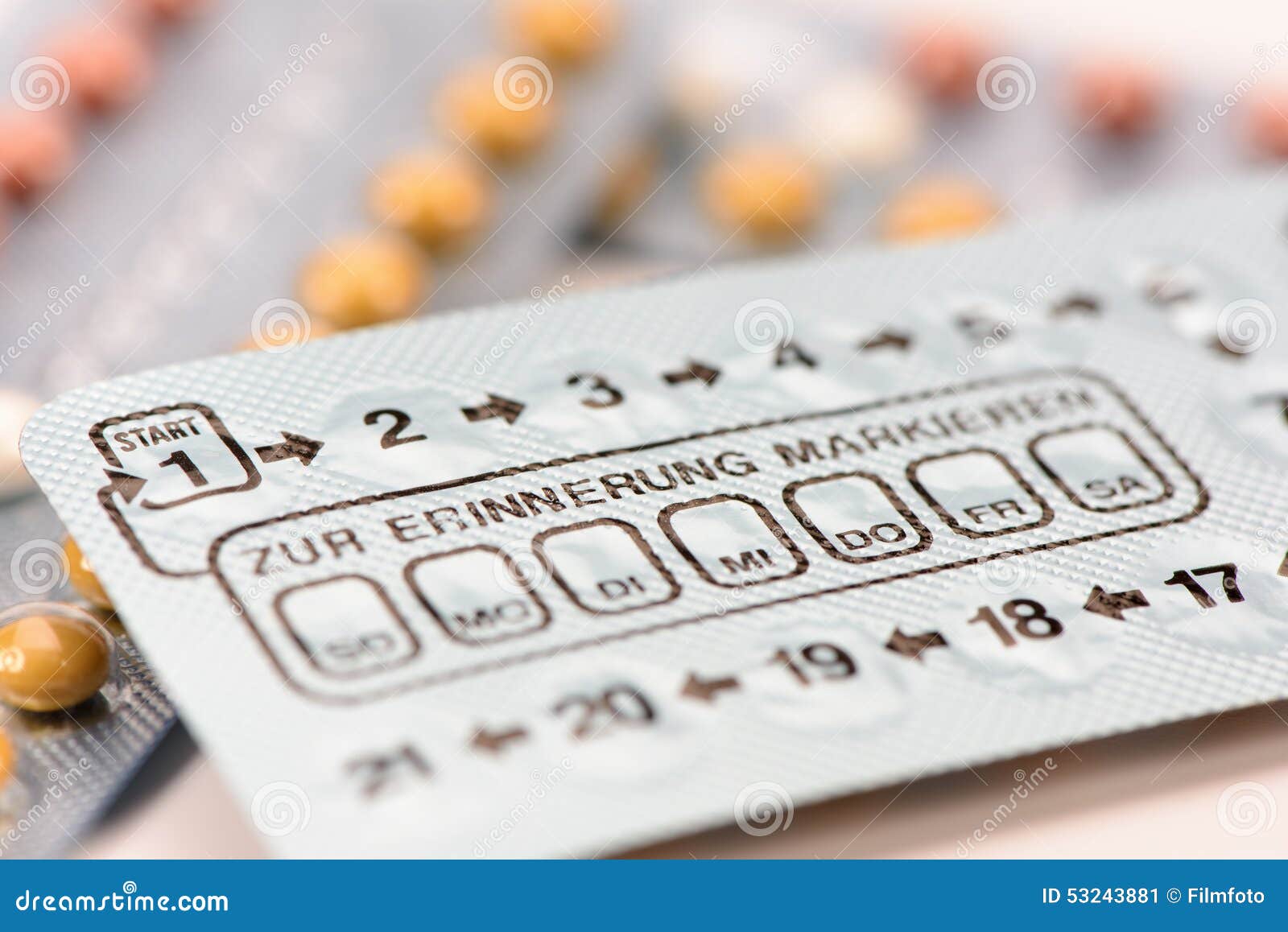 Birth control pills stock image. Image of birth, medication - 53243881
