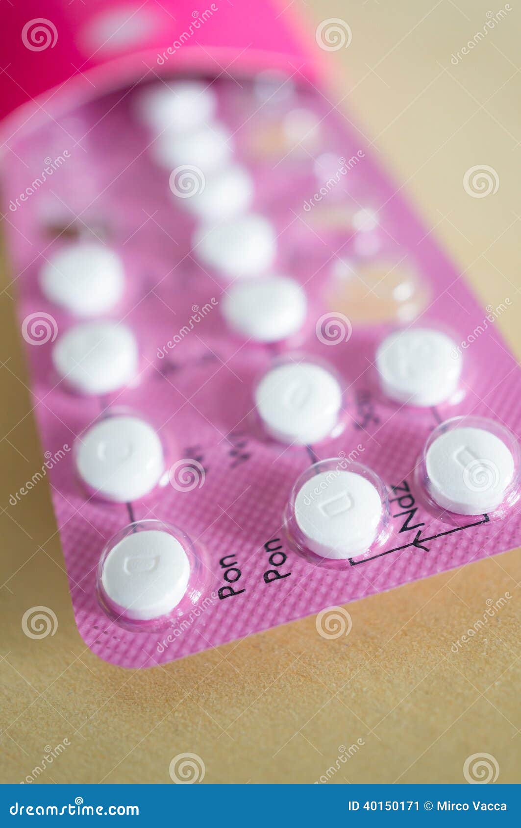 Birth control pills strip stock image. Image of protection - 40150171