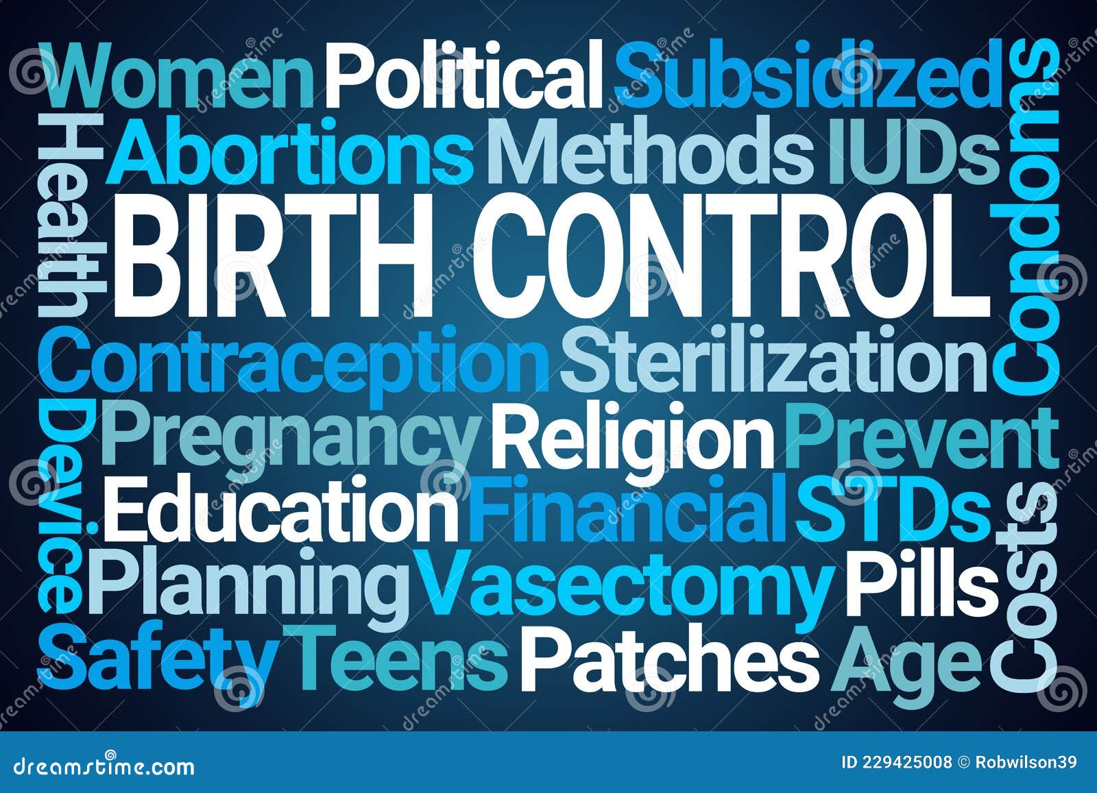 Birth Control Word Cloud stock illustration. Illustration of teen ...
