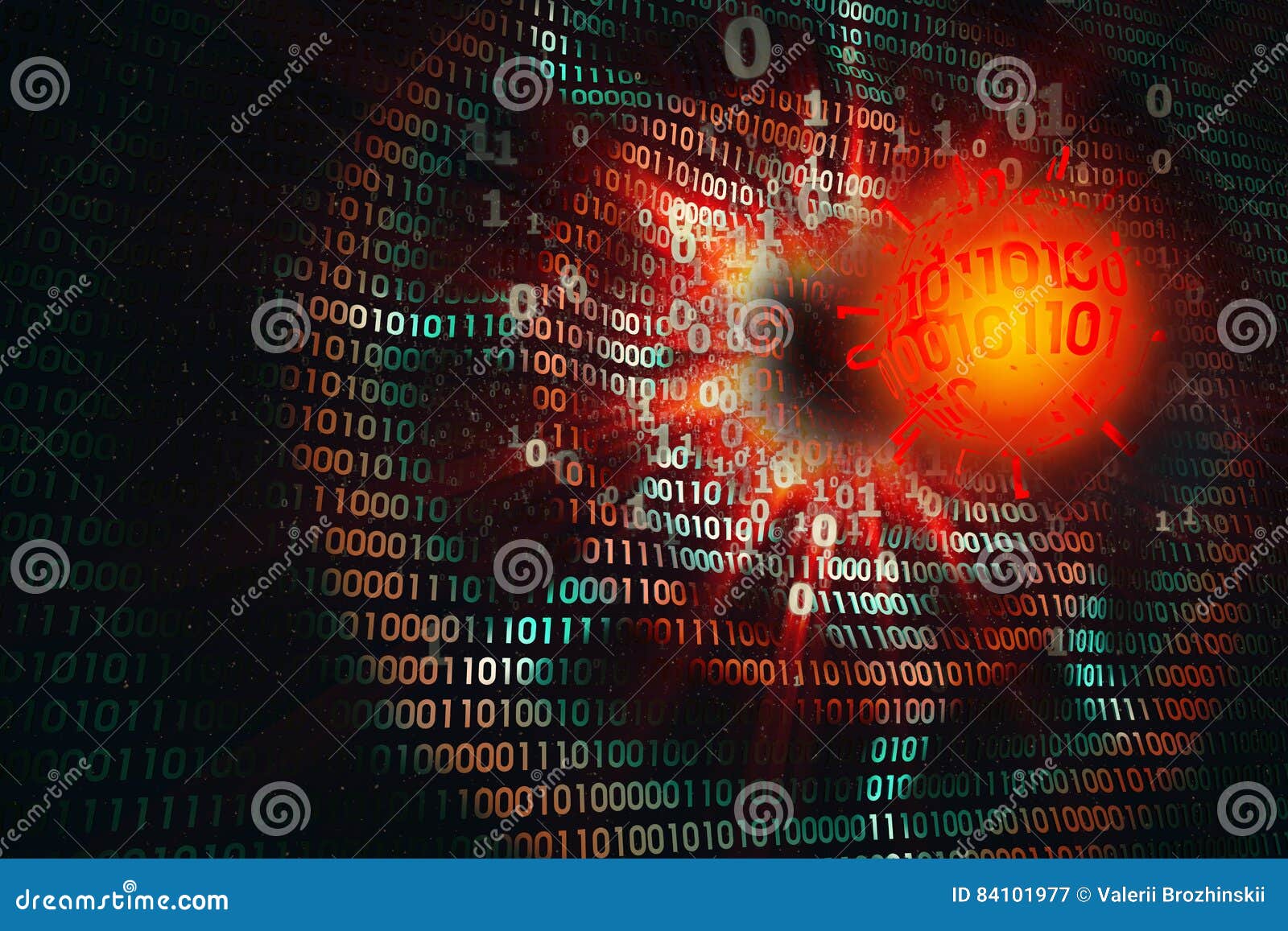 Birth Creating a Computer Virus, Attack of Virus on Computer Stock ...