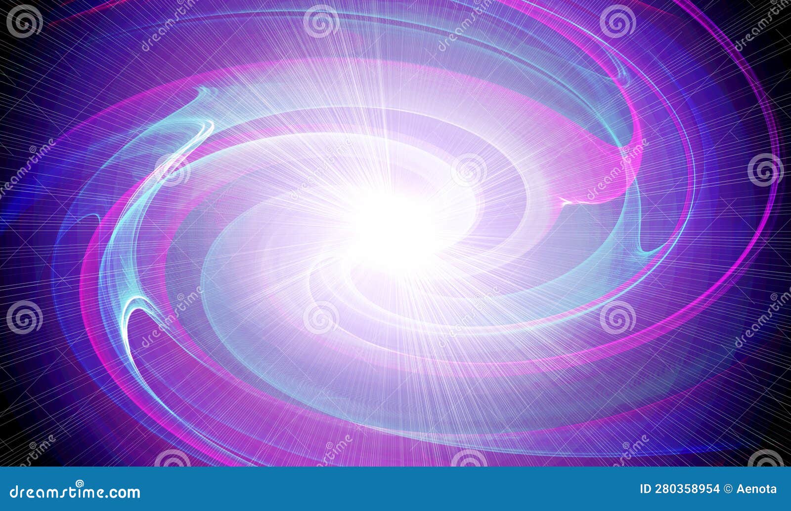 Birth of Galaxy - Astral Whirlwind Stock Illustration - Illustration of ...