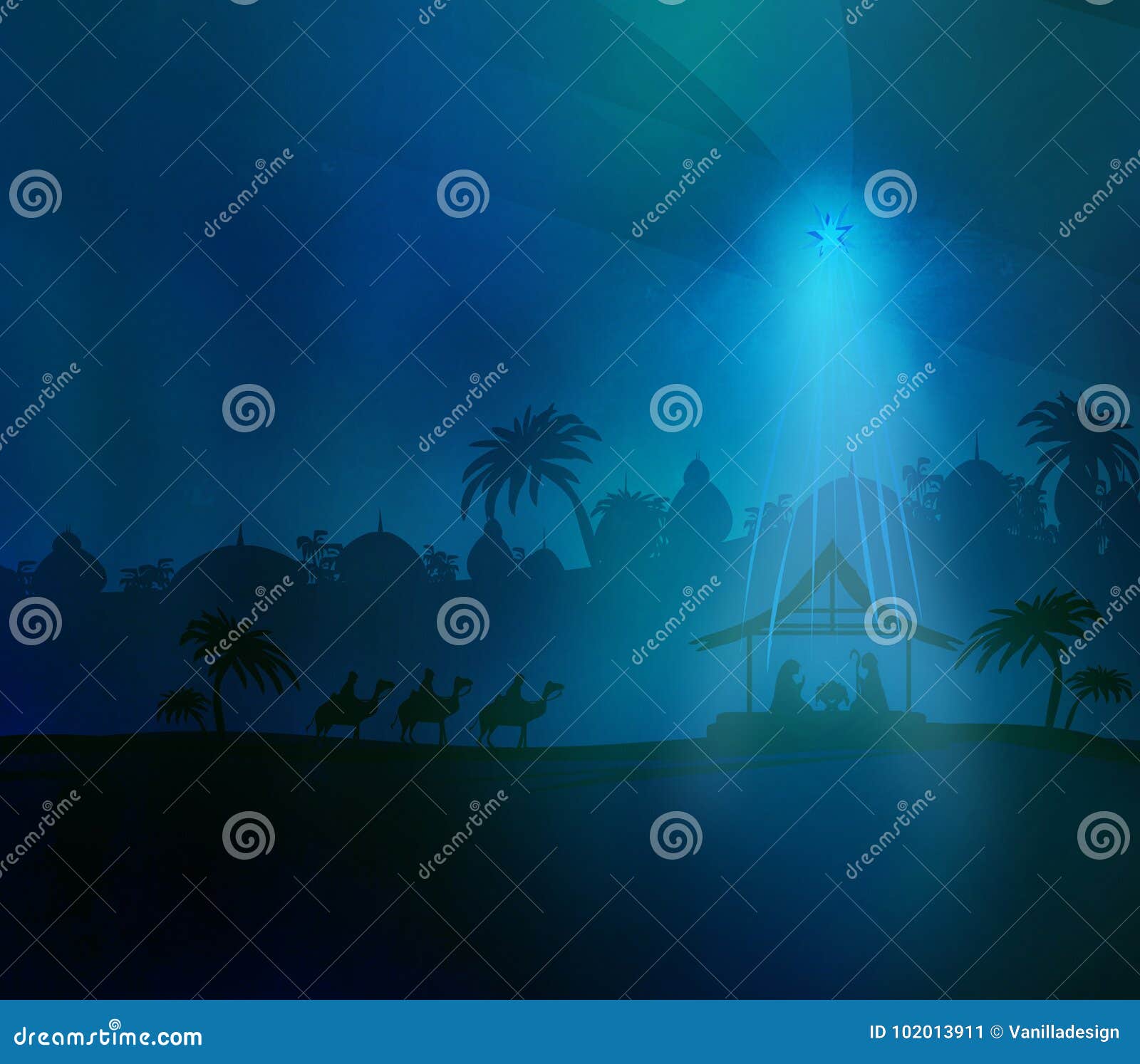 Birth Of Jesus In Bethlehem. Royalty-Free Stock Image | CartoonDealer ...