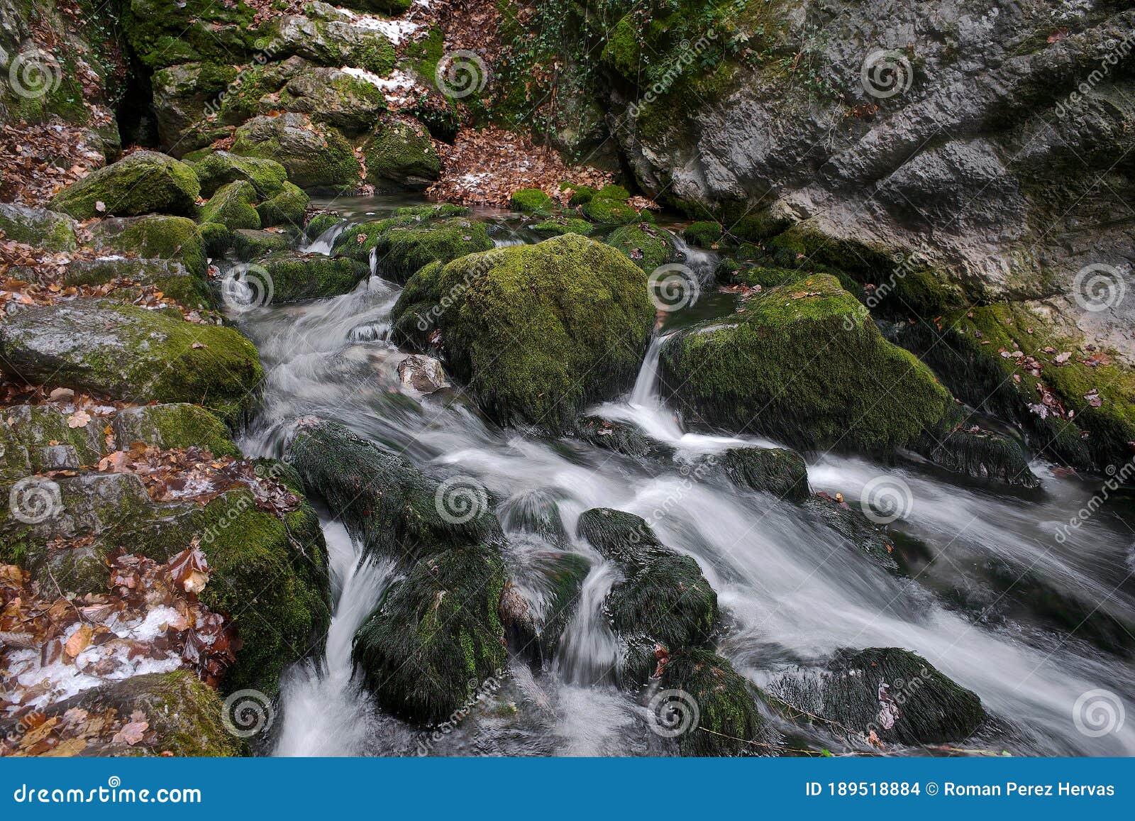 Birth of a River through the Stones of the Ground Stock Photo - Image ...