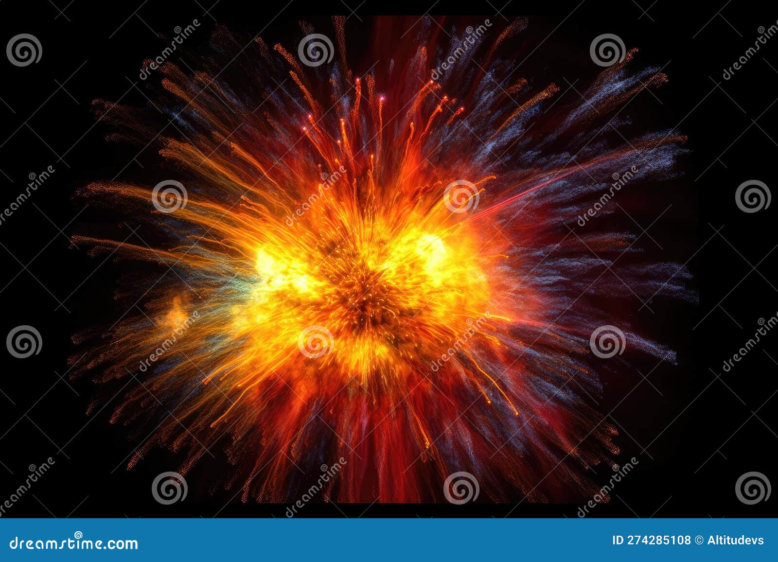 The Birth of a Star, Seen in Explosive and Colorful Flash Stock ...